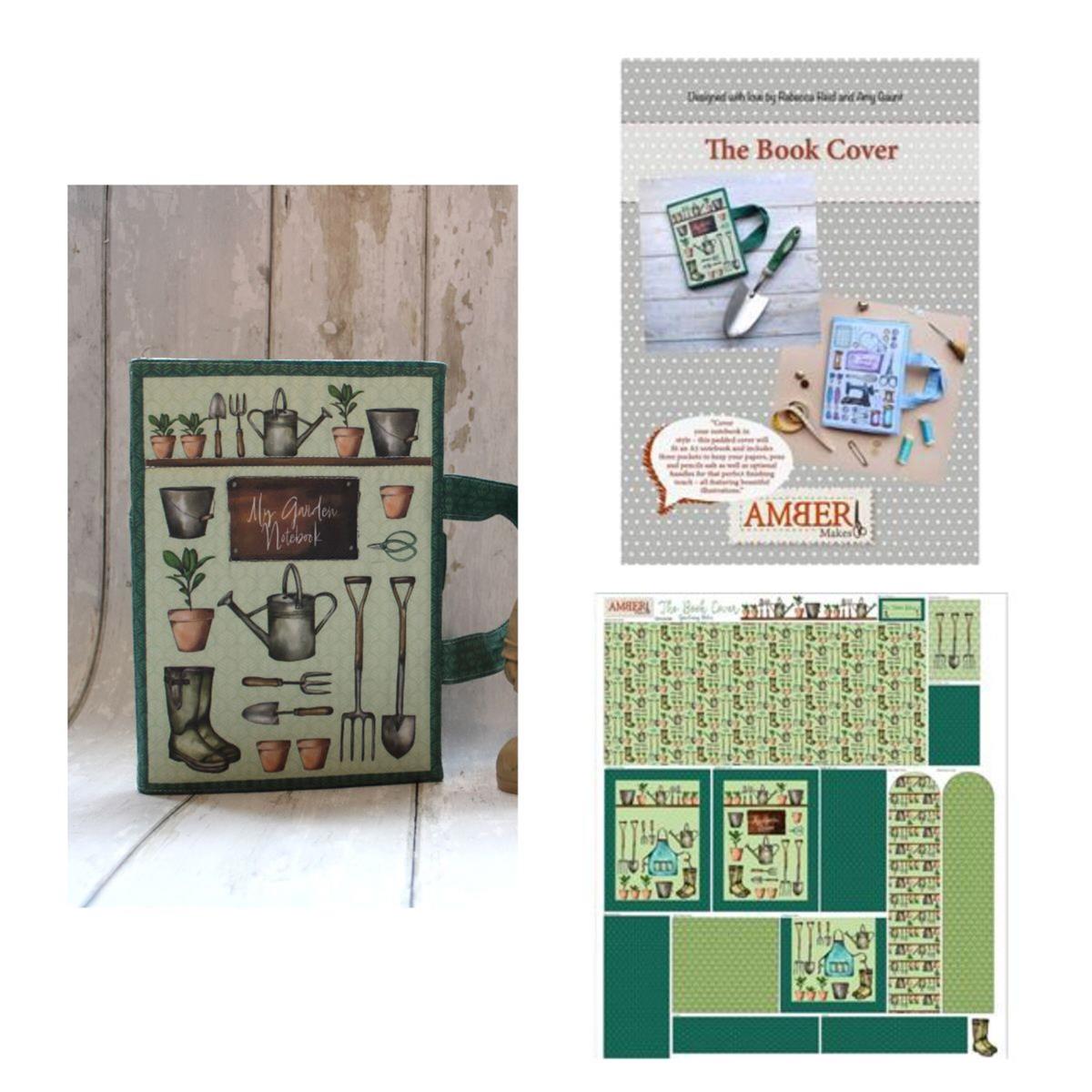 Amber Makes Gardening Book Cover Kit: Panel & Instructions | SewingStreet