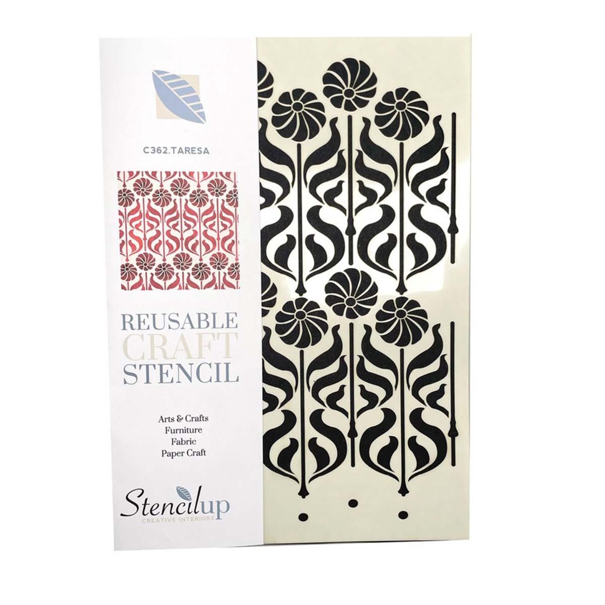 Stencil Up Taresa repeating stencil Gothic style pattern. Adhesive ...