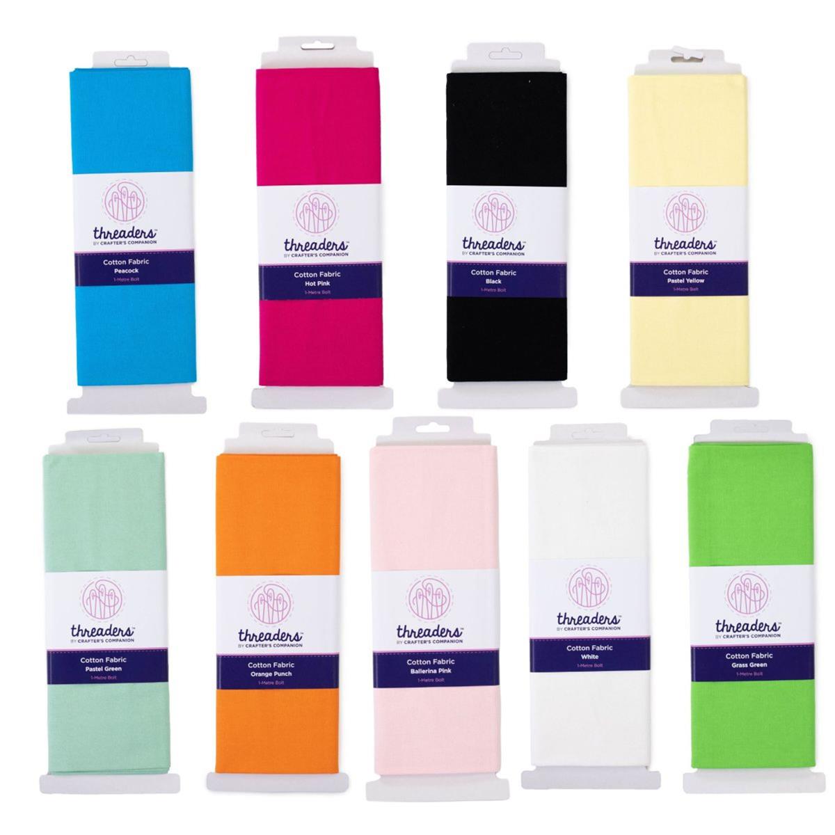 Threader's Plain Fabric 9m Fabric Bundle - Assorted Colours | SewingStreet