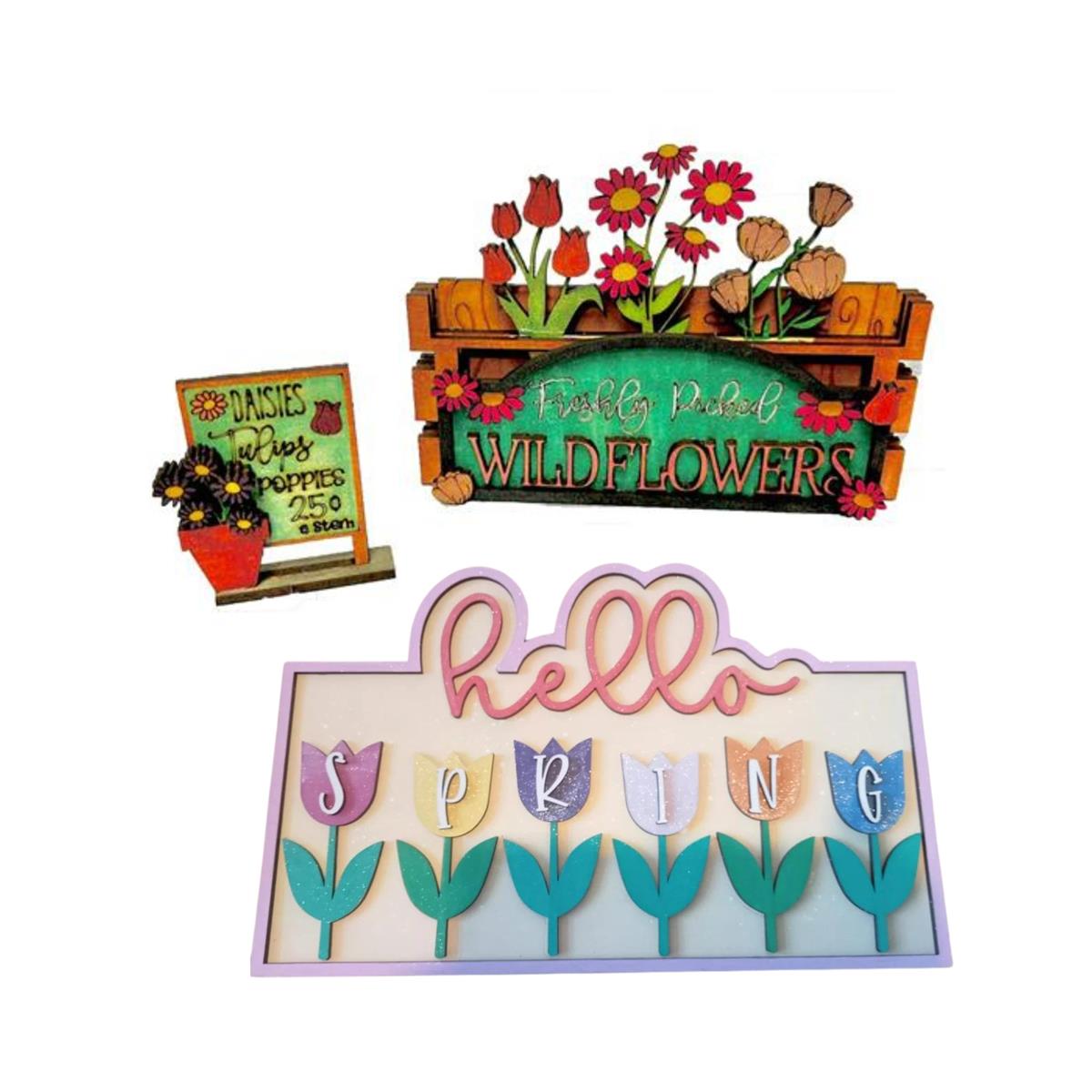 Glitzcraft- MDF Flower Bundle | HobbyMaker