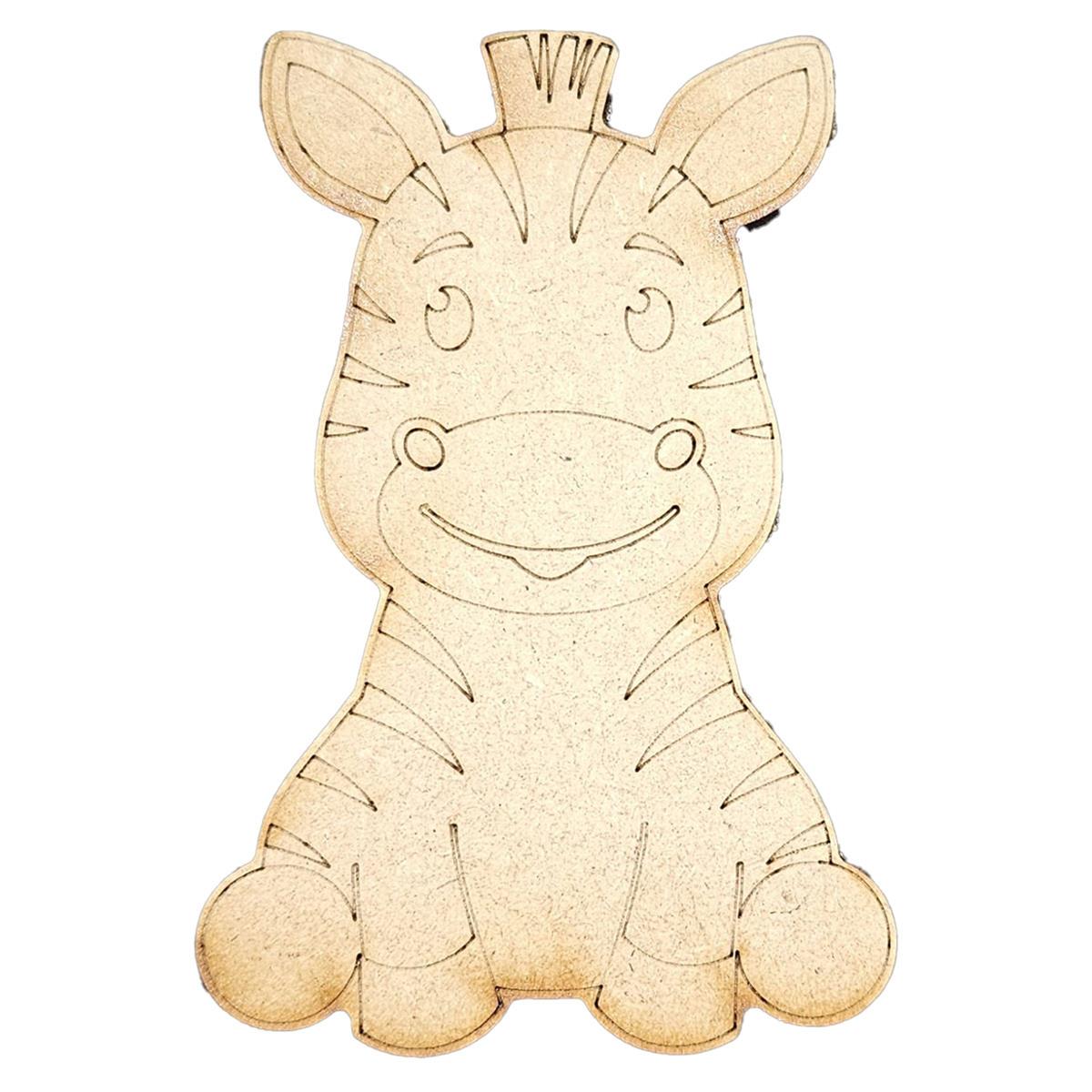 Savannah Safari Collection Zara Zebra MDF Character x 4 | HobbyMaker
