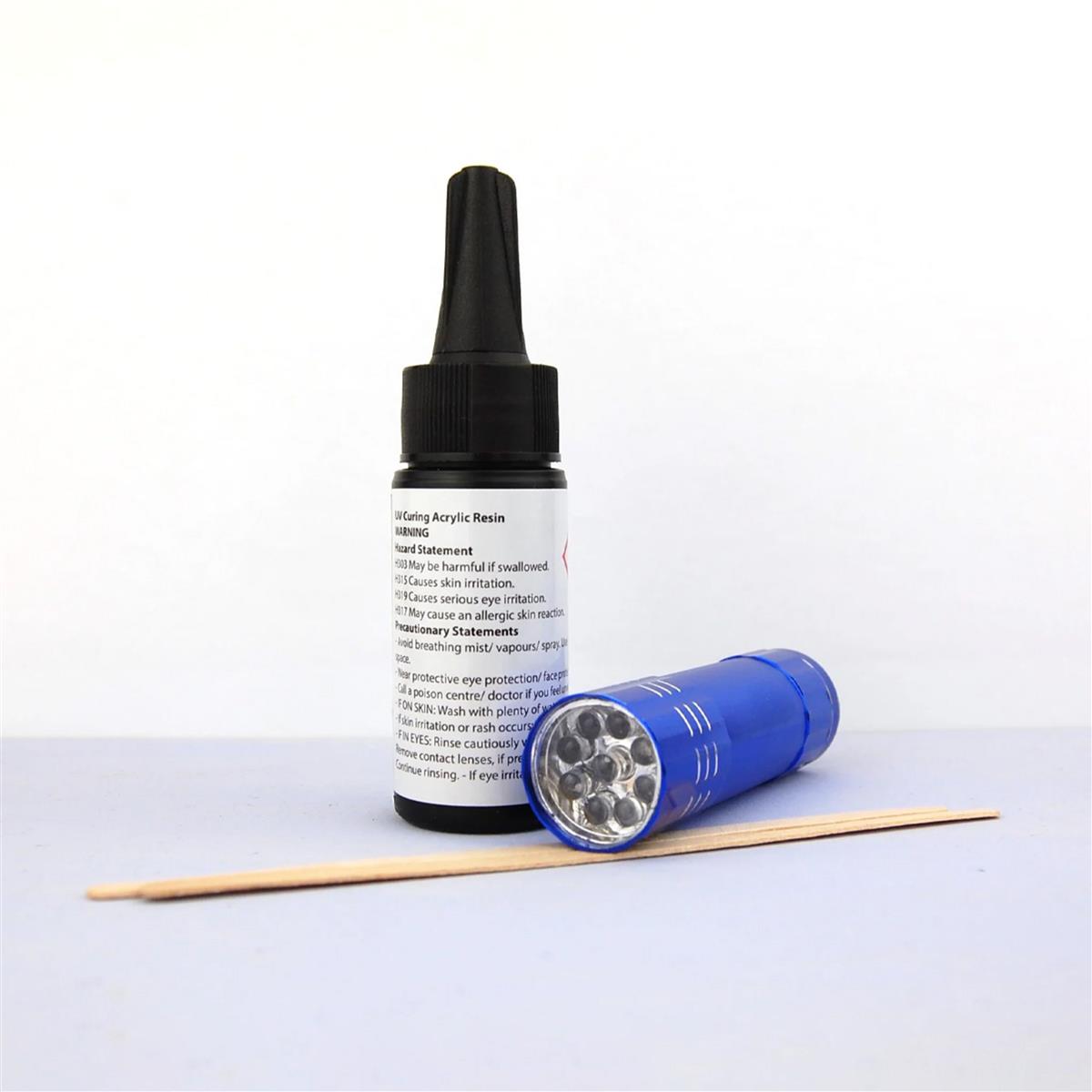 BekBek Makes UV Resin Starter Kit - 25ml Resin, Torch & 2 x Wooden ...