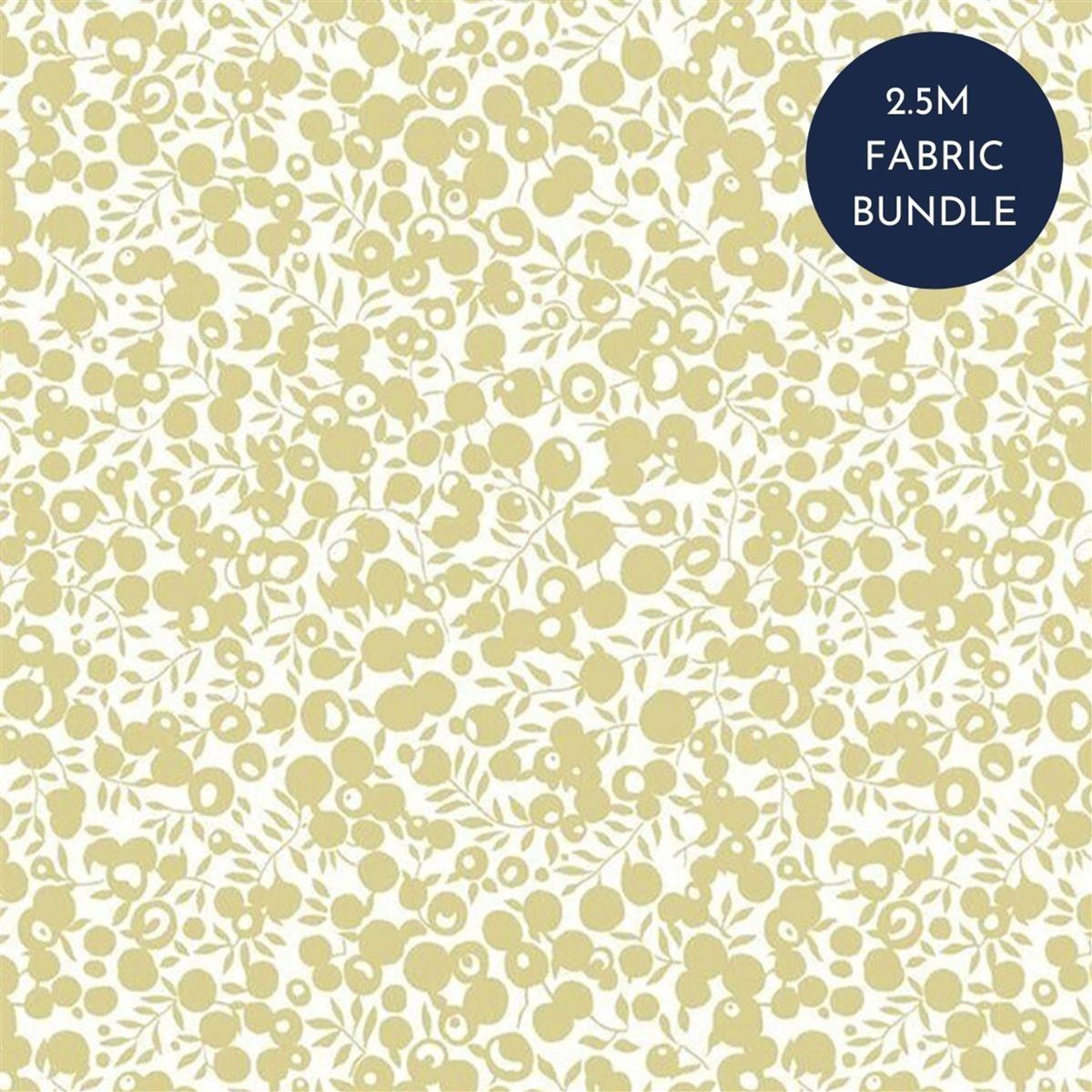 Liberty Wiltshire Shadow Collection Gold Metallic Fabric Bundle (2.5m ...