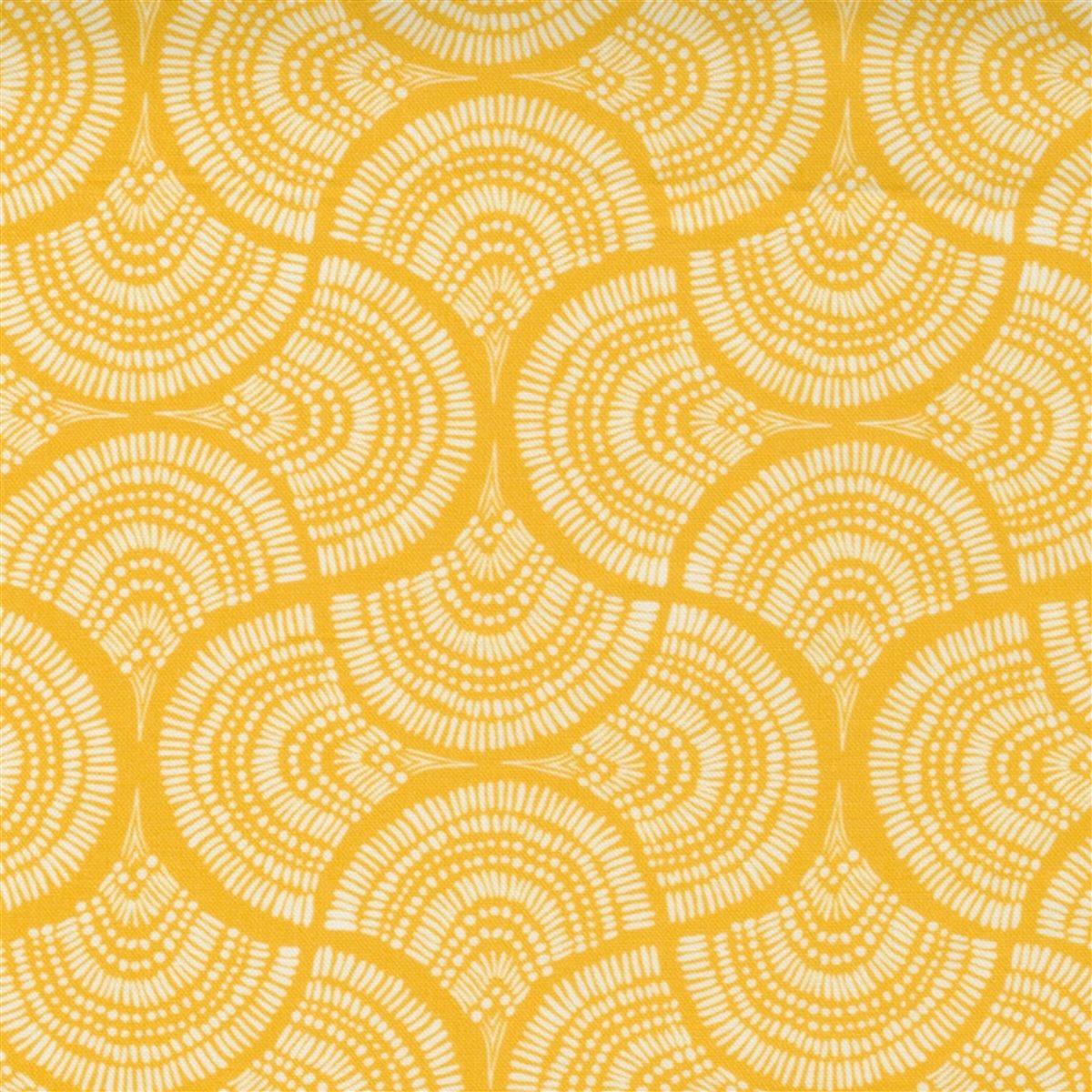 Moda Lady Bird Tail Feather Geometric Dots Stripes Blender on Saffron ...