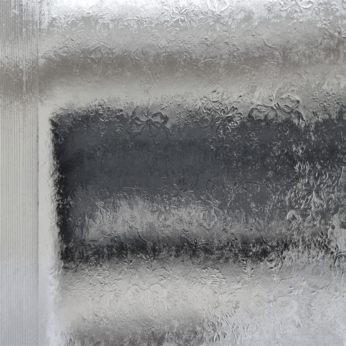 A4 Floral Embossed - Metallic Silver Card 290gsm 25 Sheets | HobbyMaker