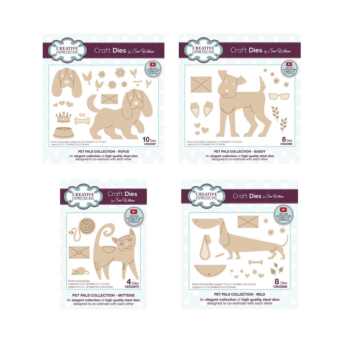 NEW Creative Expressions Sue Wilson Pet Pals Craft Dies - Set 1 ...