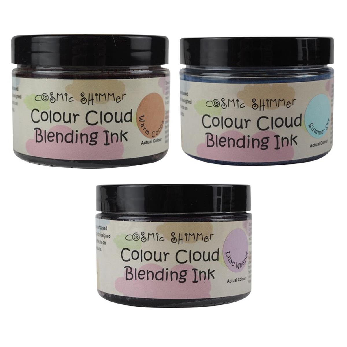 Cosmic Shimmer Colour Cloud Blending Inks - Warm Cocoa, Summer Sky ...