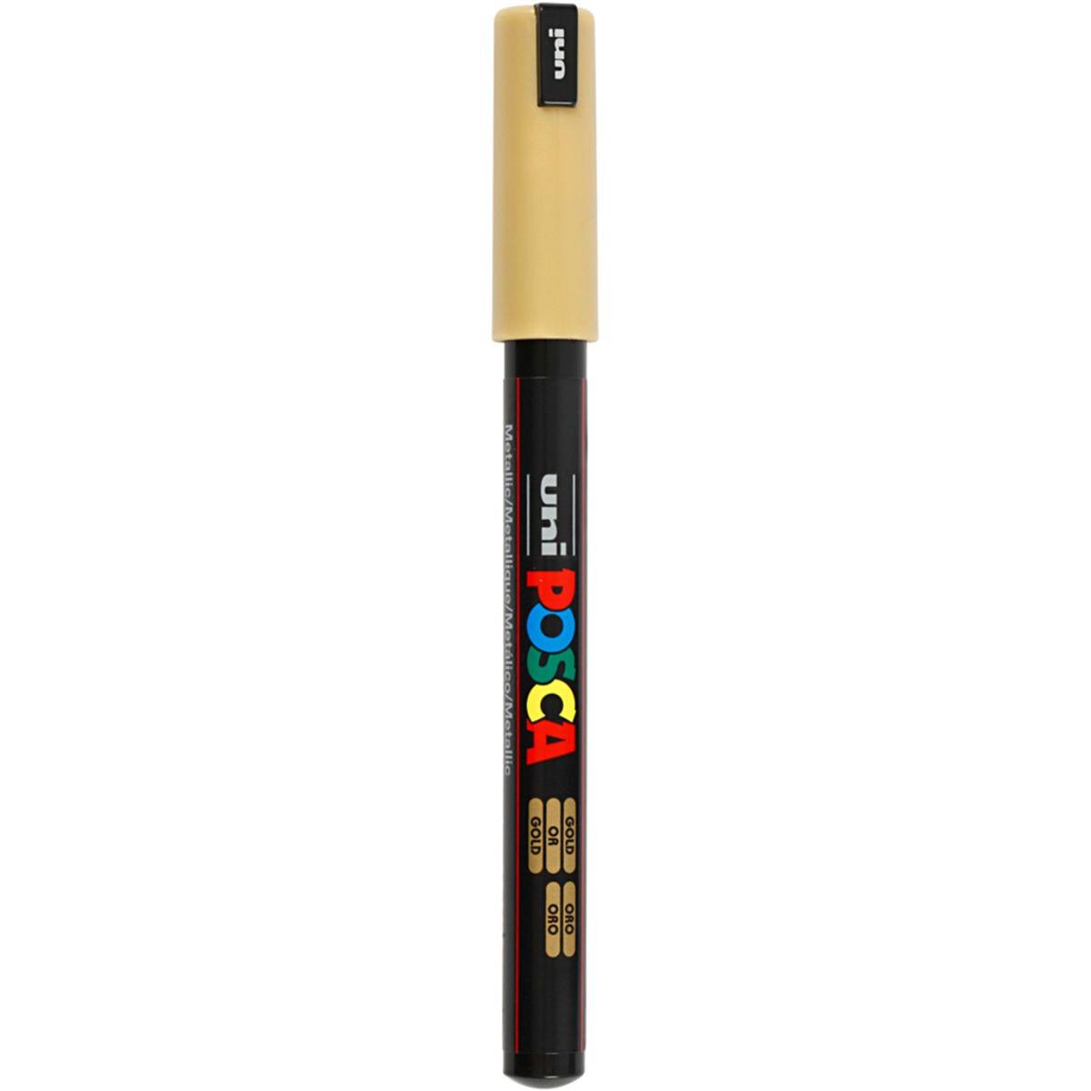 Posca Marker, gold, no. PC-1MR, line 0,7 mm, 1 pc | HobbyMaker