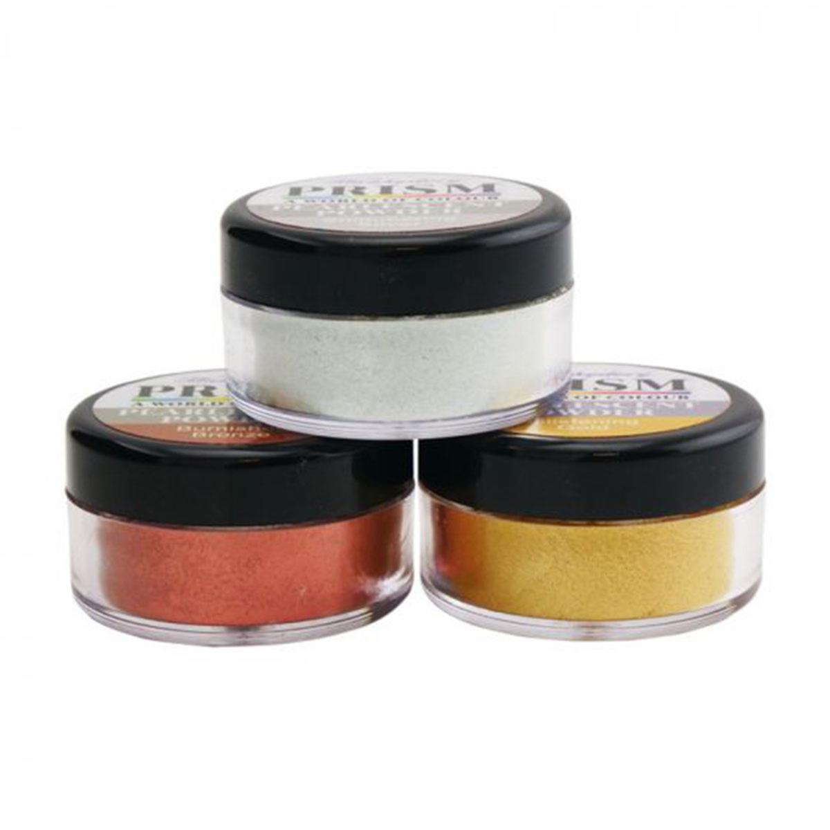 Prism Pearlescent Powders - Set , Glistening Gold, Burnished Bronze ...