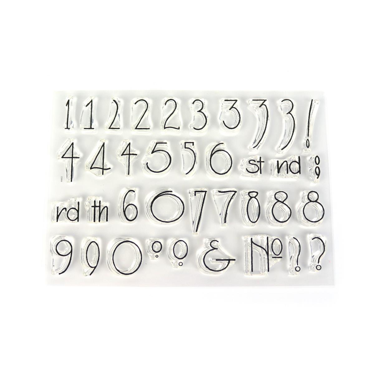 Nice Crafting- Picture This- Deco Numbers A6 Stamp Set | HobbyMaker