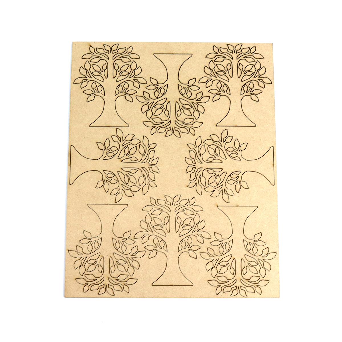 Trees Embellishment Sheet - includes 8 elements | HobbyMaker