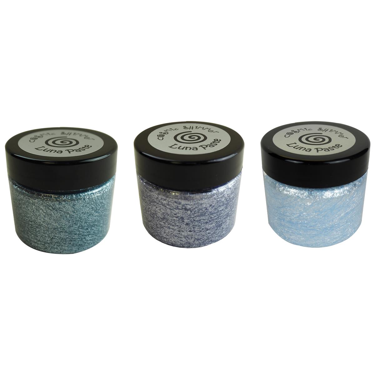 Cosmic Shimmer Luna Paste - Set of 3 - Misty Storm | HobbyMaker