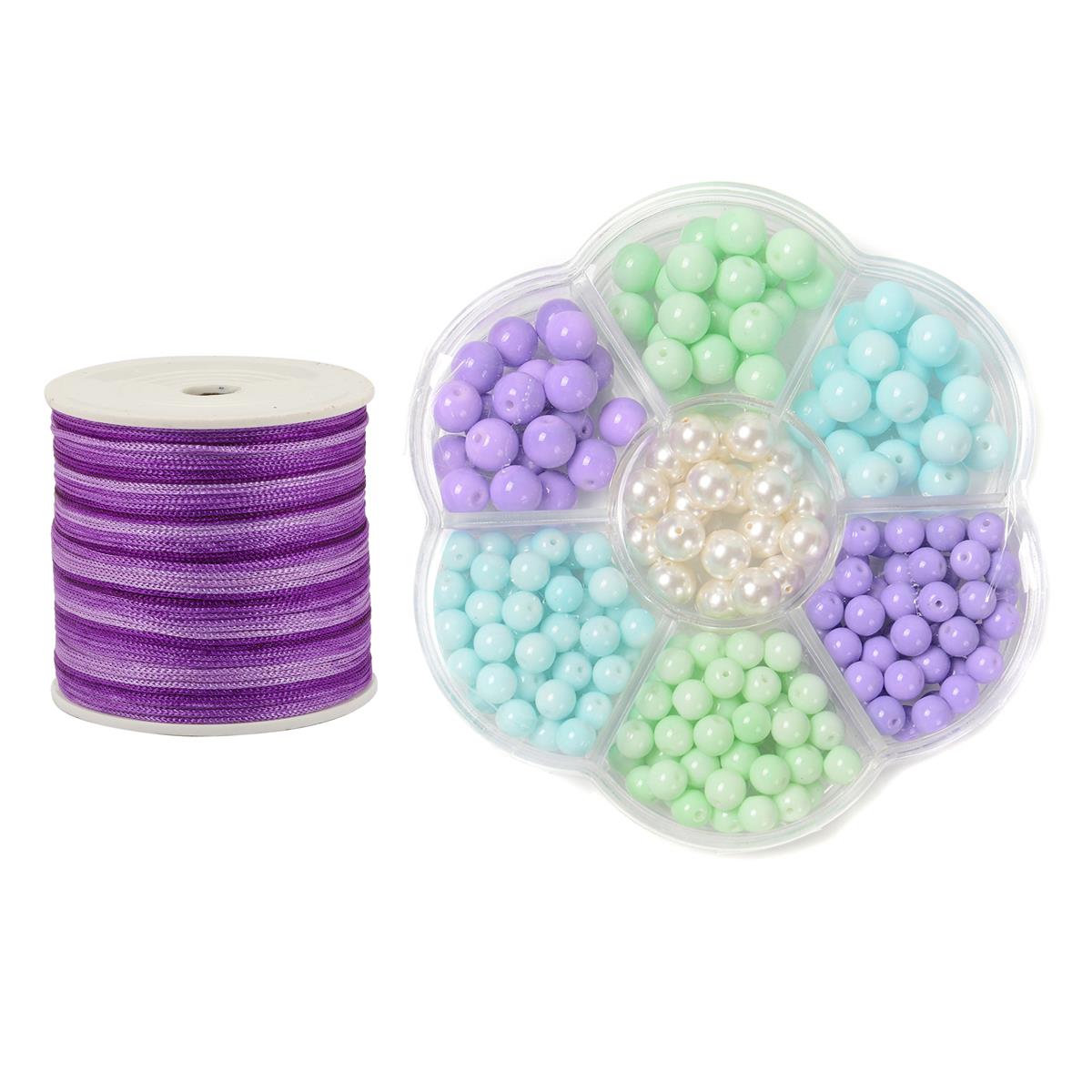 Glass Rounds Blue Shades & White Shell Pearl Project By Linda Brumwell ...