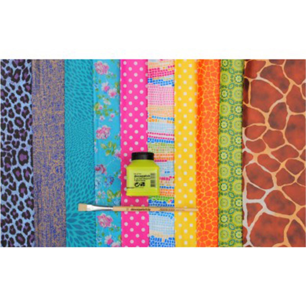 Decopatch Tester Set - includes glue, brush and mixed papers | HobbyMaker