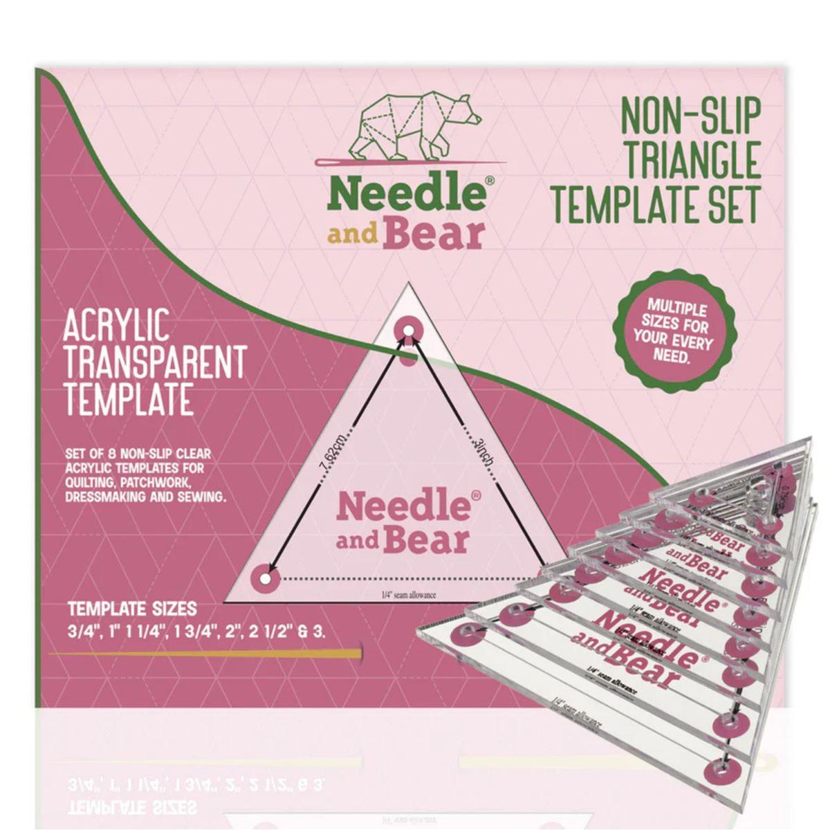 Needle and Bear Triangle Template Set | SewingStreet