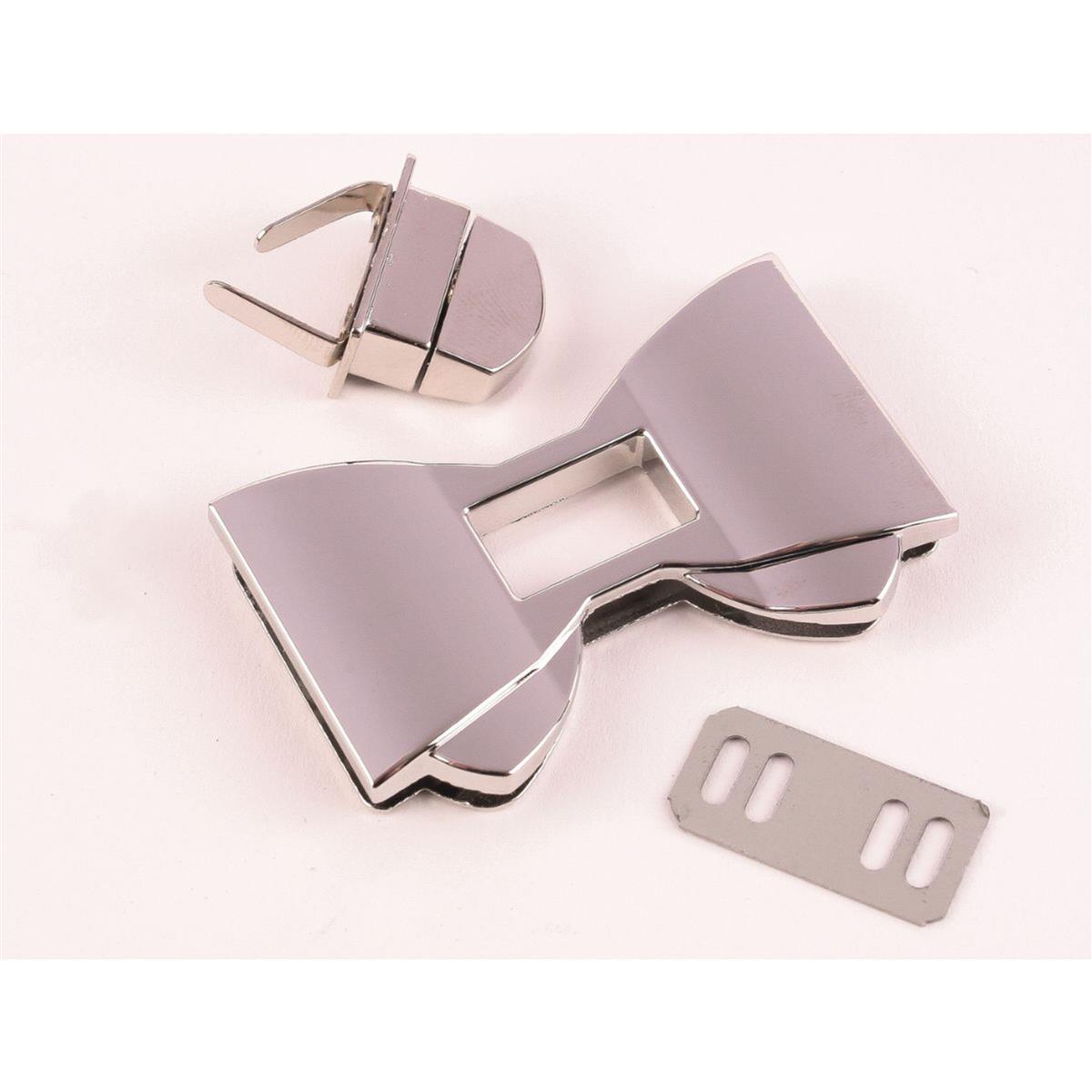 Debbie Shore Bow Twist Lock Silver | SewingStreet