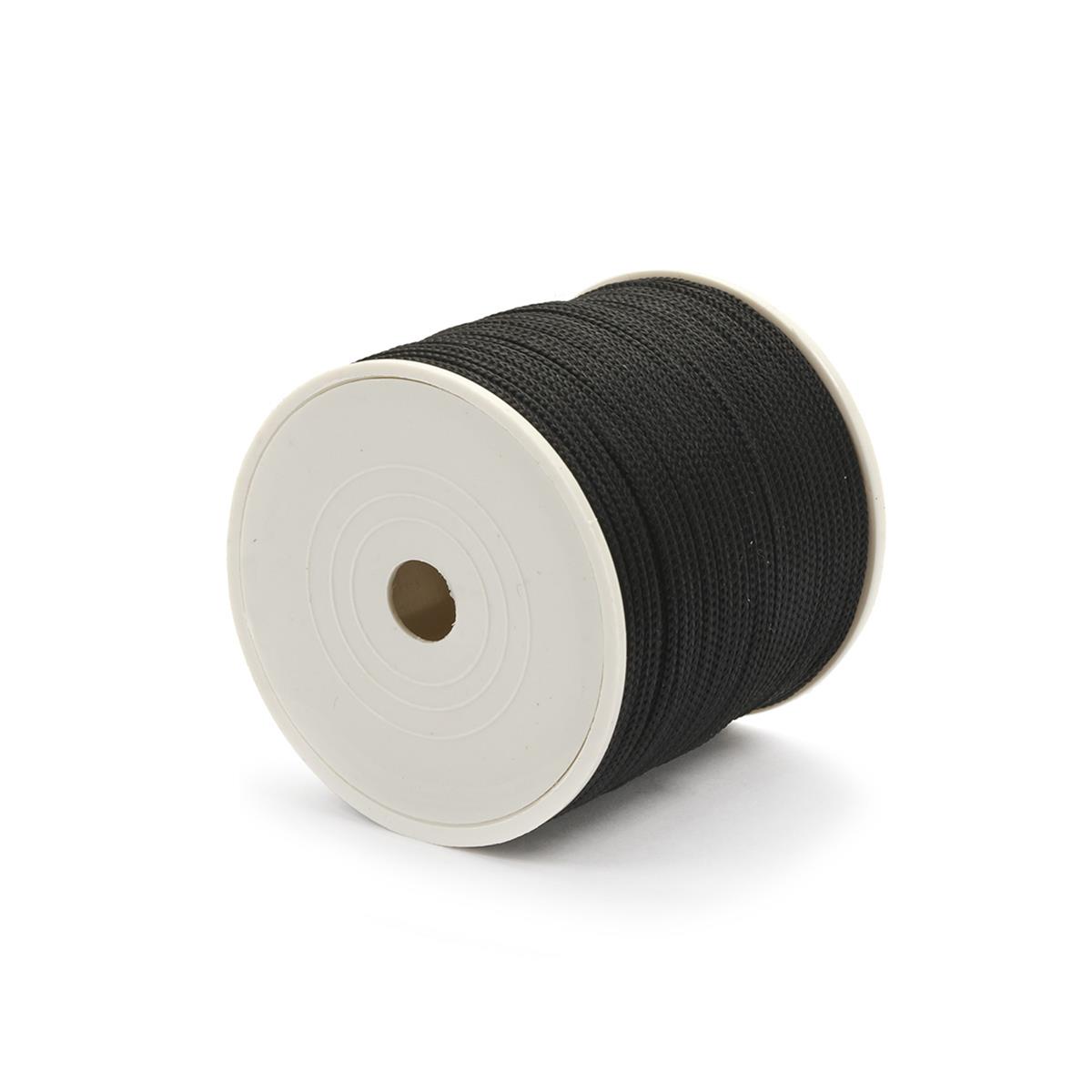 Black 1mm Nylon Cord, 10m | JewelleryMaker