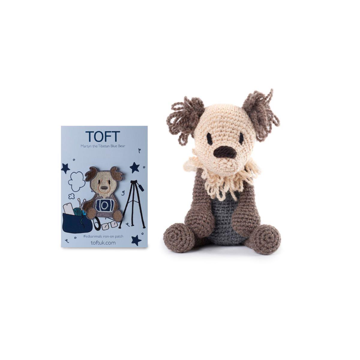 TOFT Martyn the Tibetan Blue Bear Crochet Kit with FREE PATCH ...