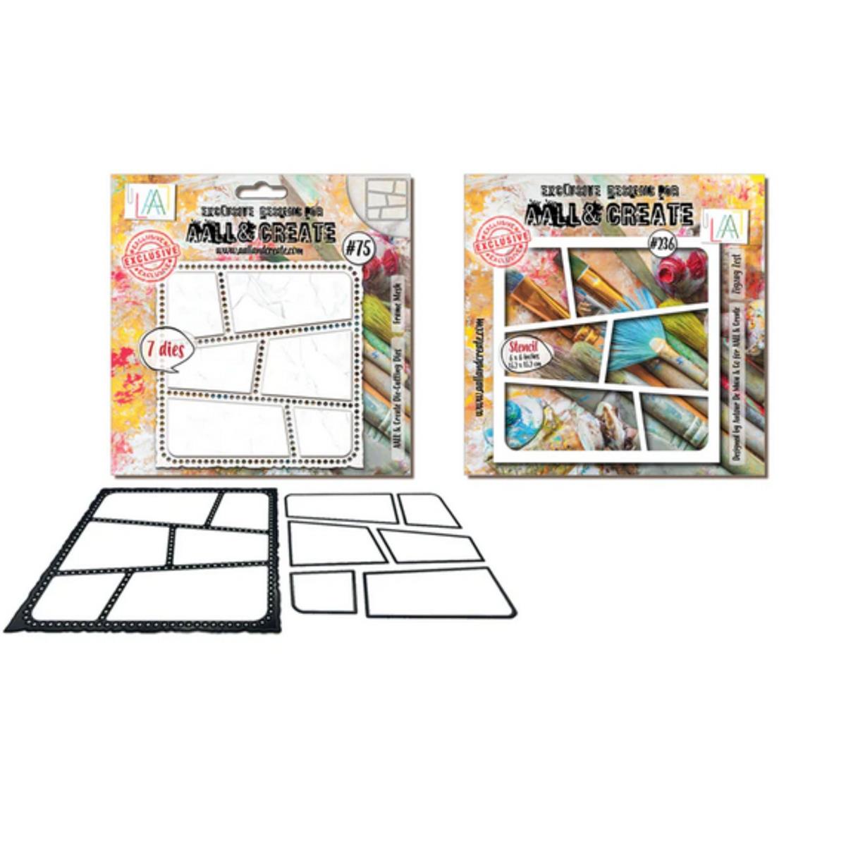 AALL & Create Frame Zigzag Die & Stencil Bundle | HobbyMaker