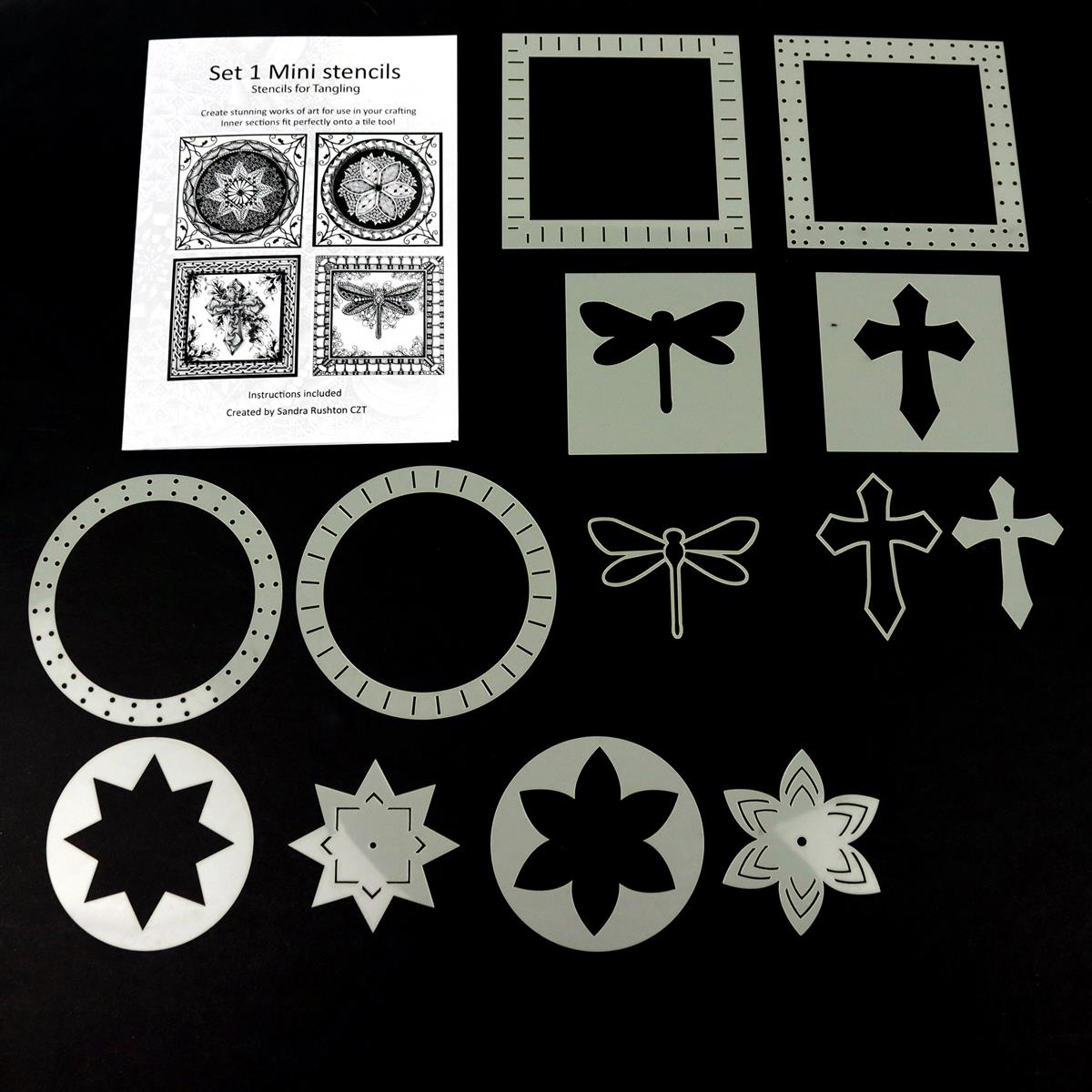 Santangle - Set 1 mini stencil set | HobbyMaker
