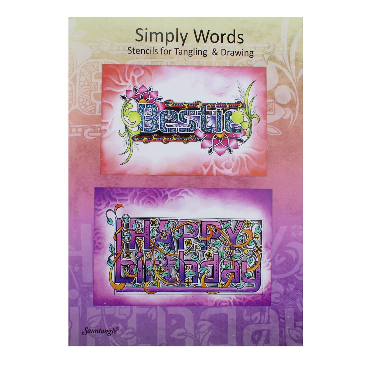 Sanntangle - Simply Words Stencil Set | HobbyMaker