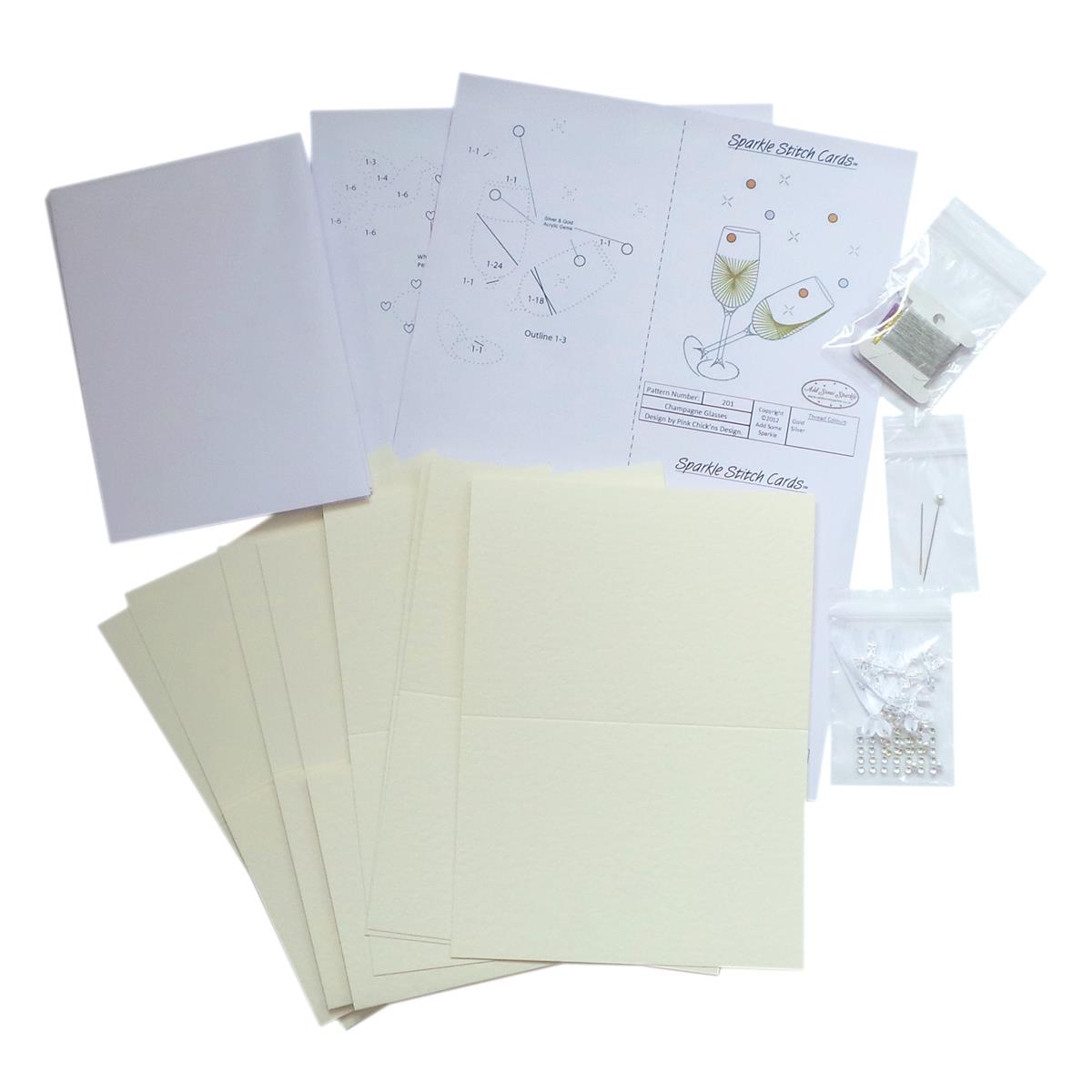 Weddings Paper Embroidery Kit, Makes 8 Cards | HobbyMaker
