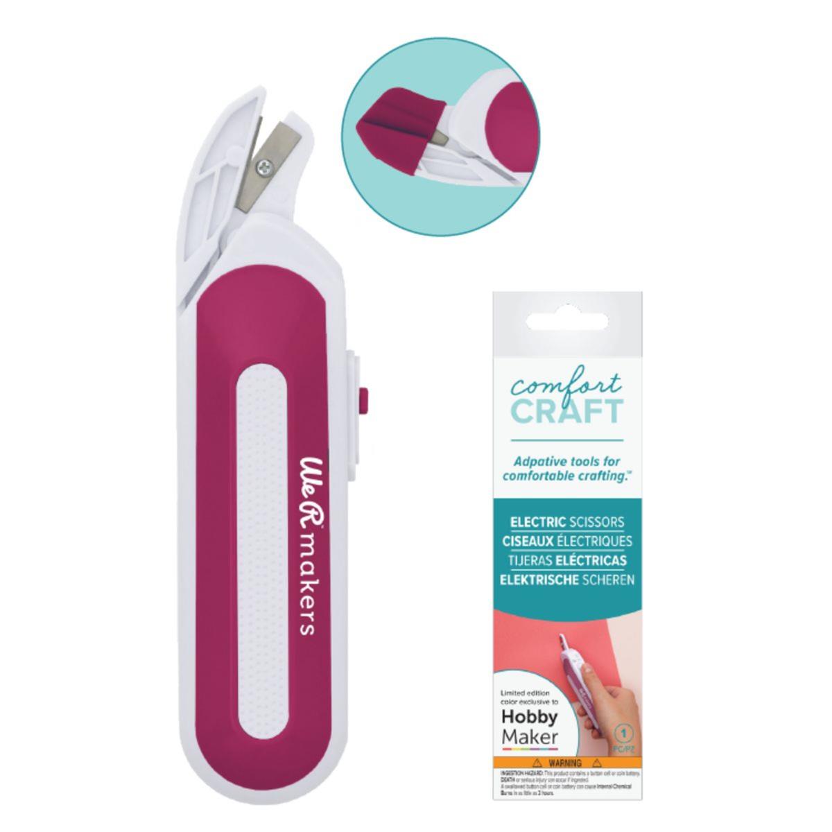 LIMITED EDITION We R Makers- Electronic Scissors, Magenta | HobbyMaker