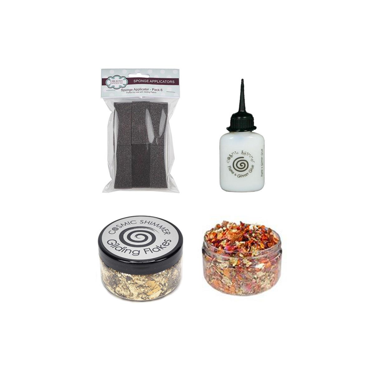 NEW and EXCLUSIVE Cosmic Shimmer Gilding Flake Kit | HobbyMaker