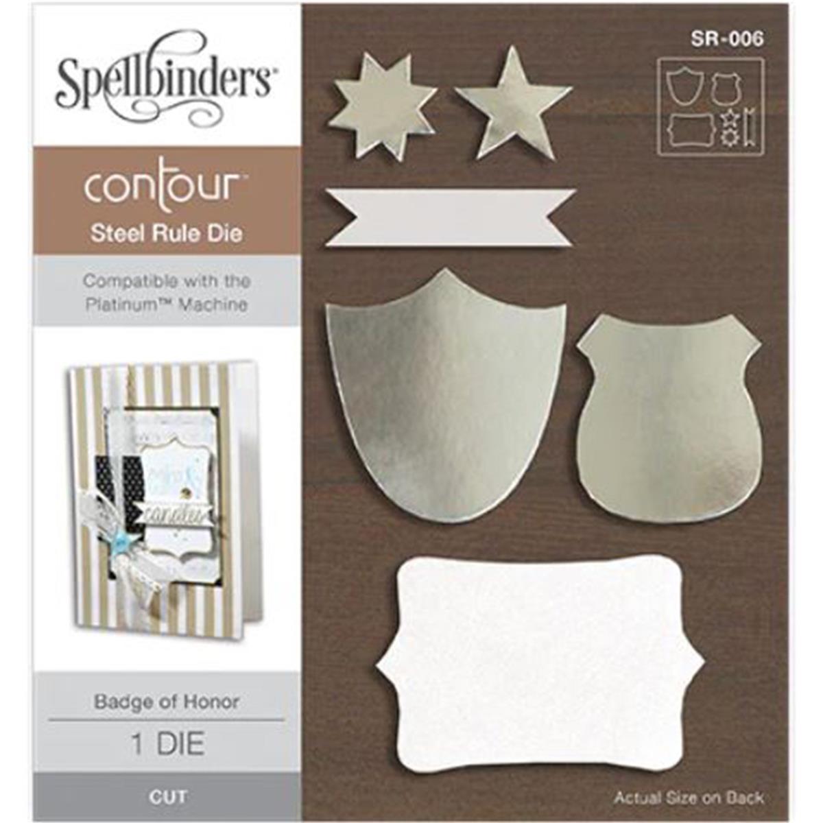Spellbinders Steel Rule Die - Badge of Honour | HobbyMaker