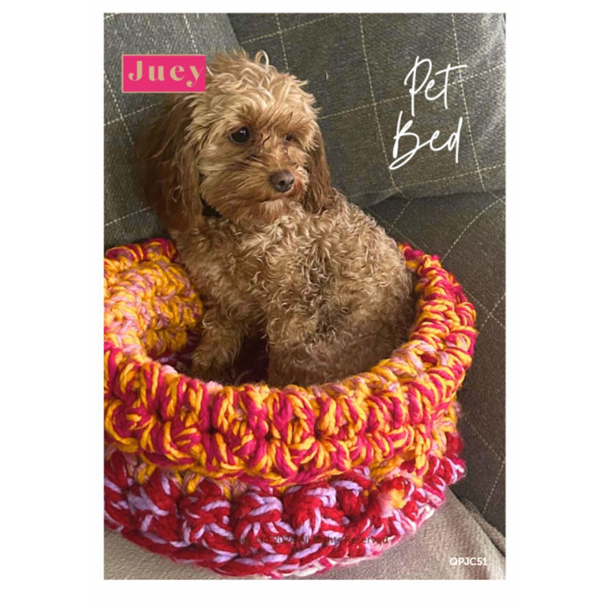 Juey Jumbo Pet Bed Pattern (Crochet) Printed Version | SewingStreet