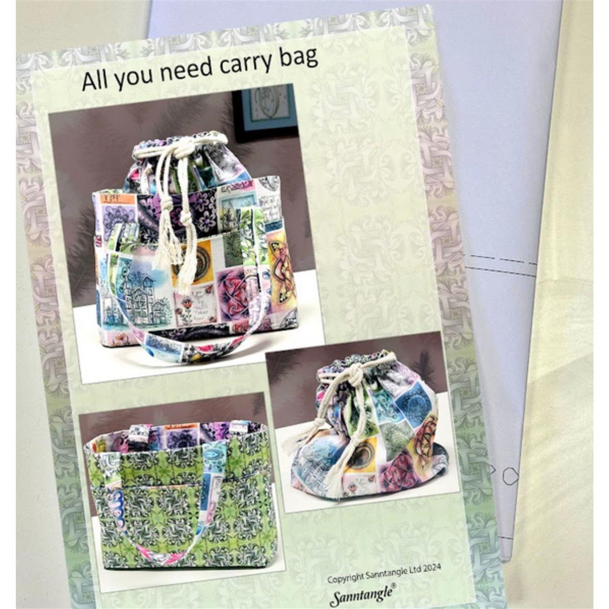 Sanntangle All You Need Carry Bag Pattern | SewingStreet