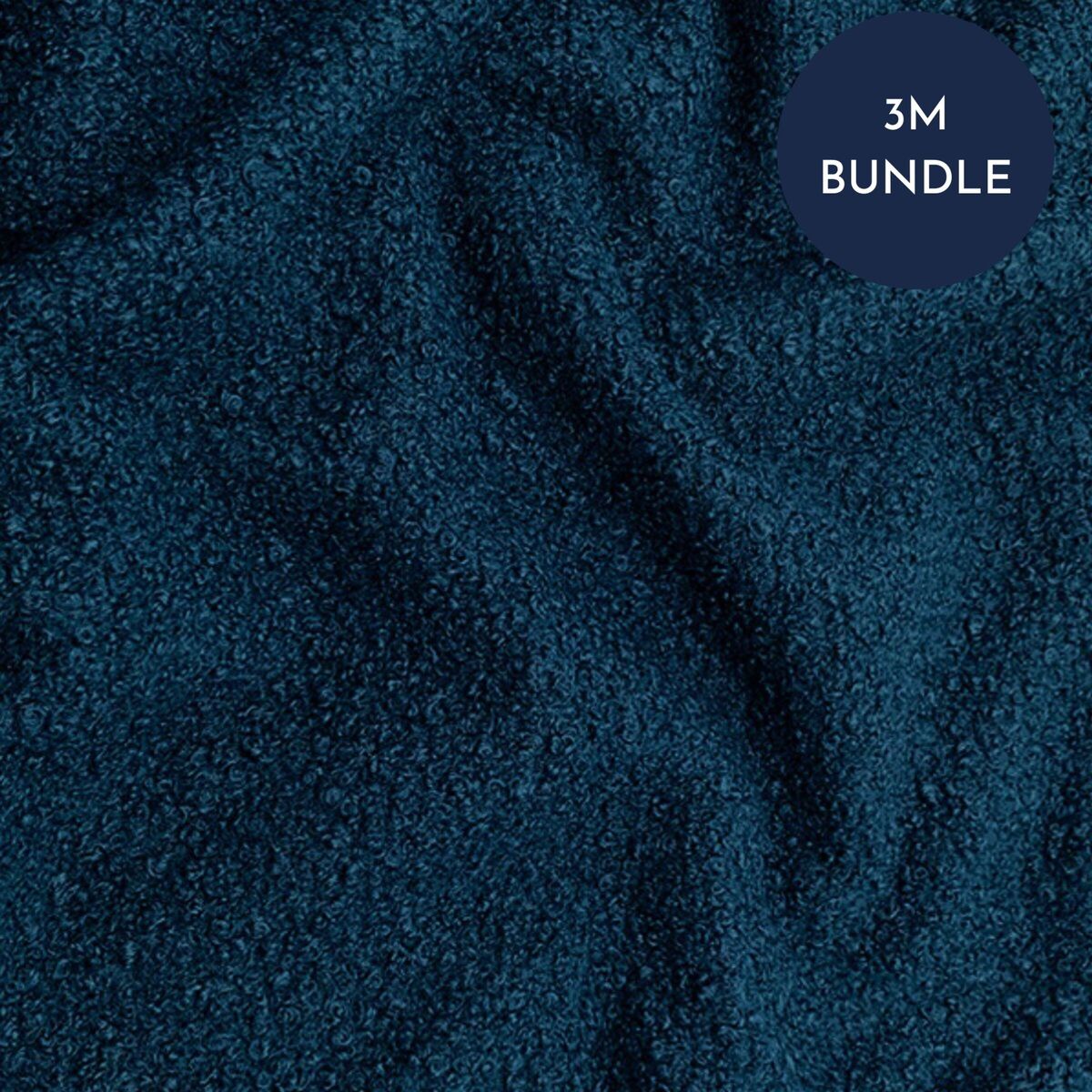 Boucle 100% Polyester Teal Fabric Bundle (3m) | SewingStreet