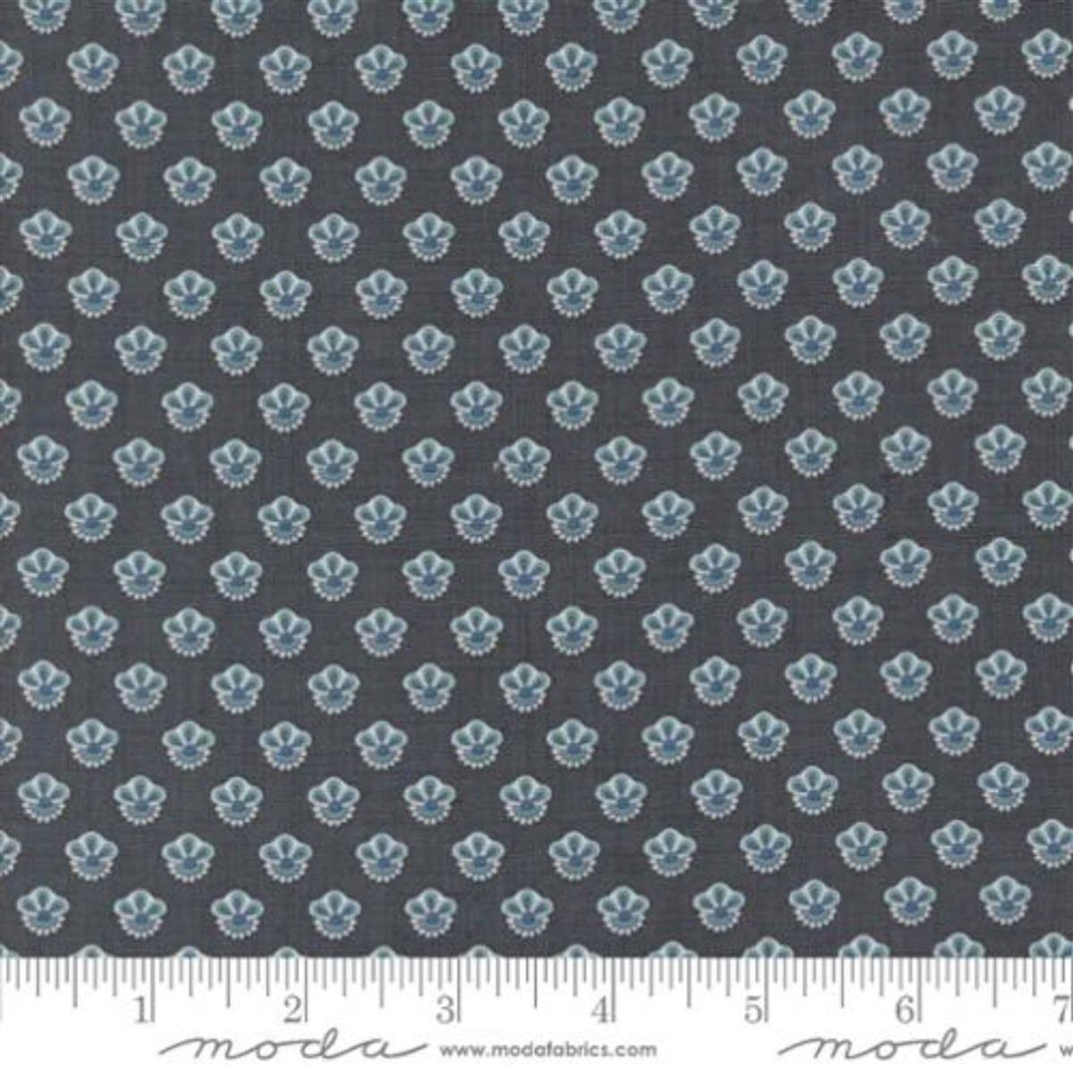 Moda French General Sacre Bleu Collection Campanule Indigo Fabric 0.5m ...
