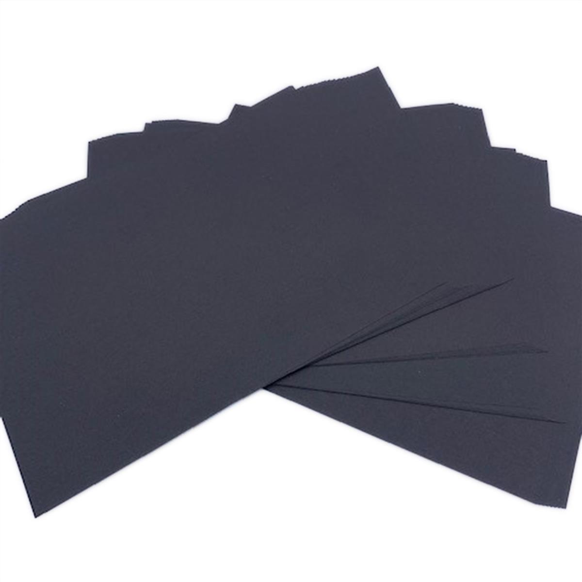 A4 Solid Core Black Paper Pack 100gsm 50 sheets | HobbyMaker