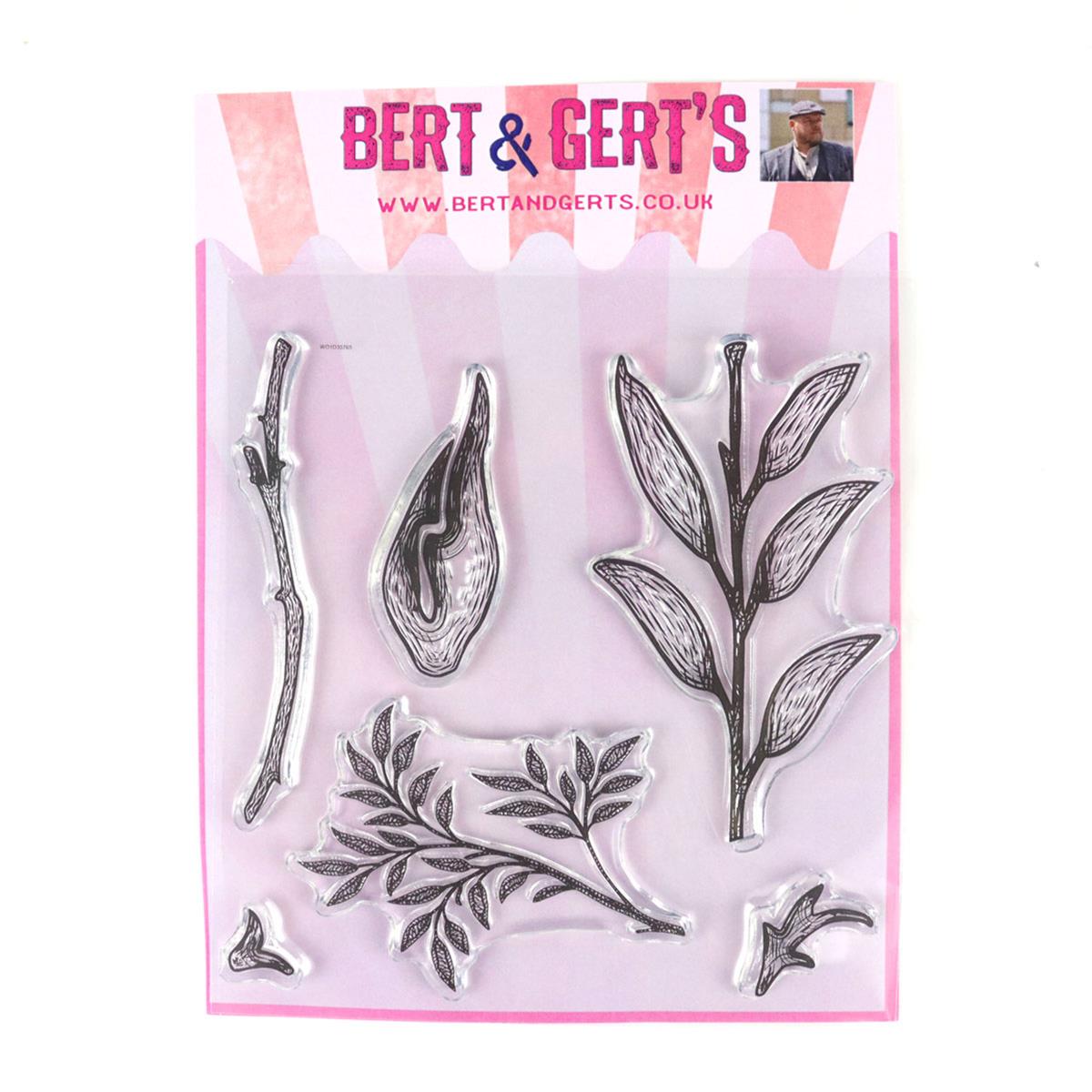 Bert & Gerts New Floral Stamps - Leaves | HobbyMaker