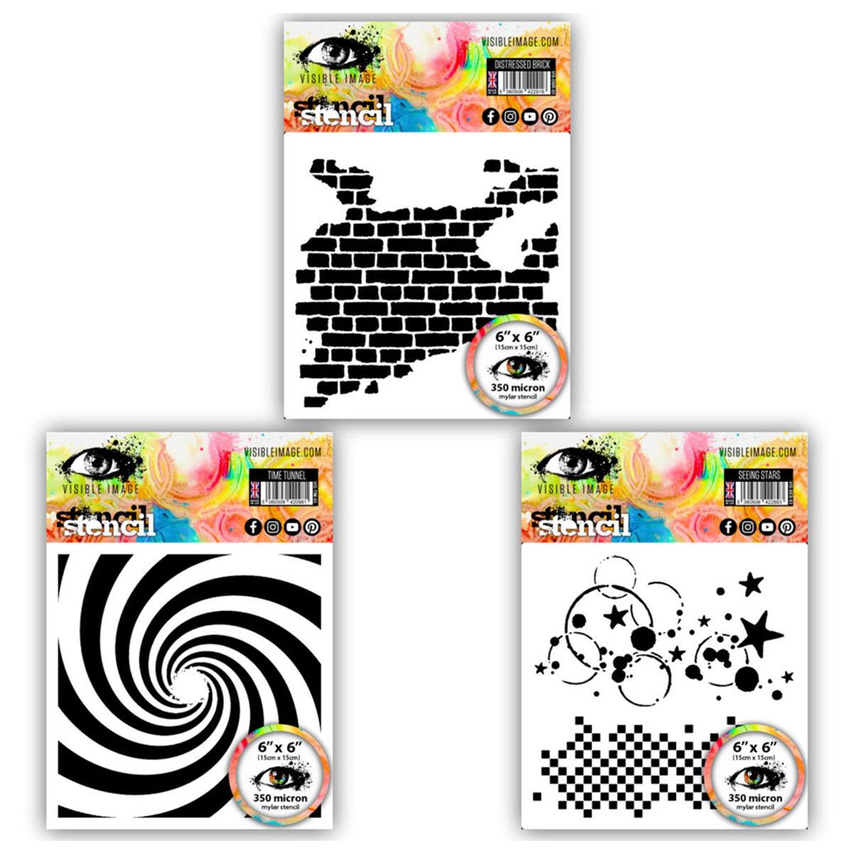 Background Stencils Trio | HobbyMaker