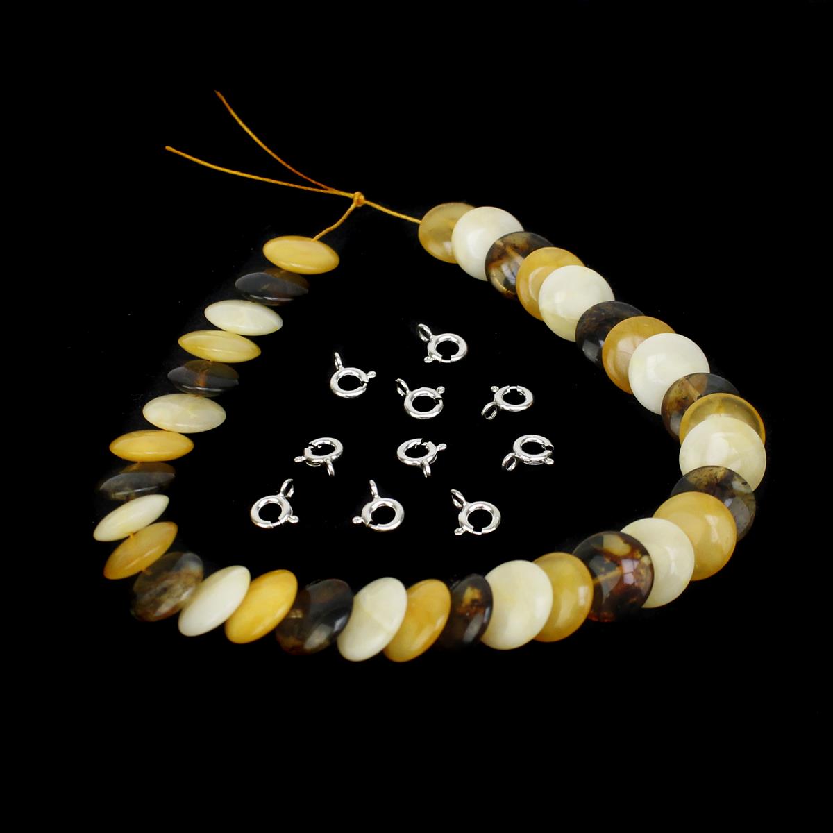 Lucky Penny; Baltic Multi Amber Coin strand Inc. Butterscotch, Earthy ...