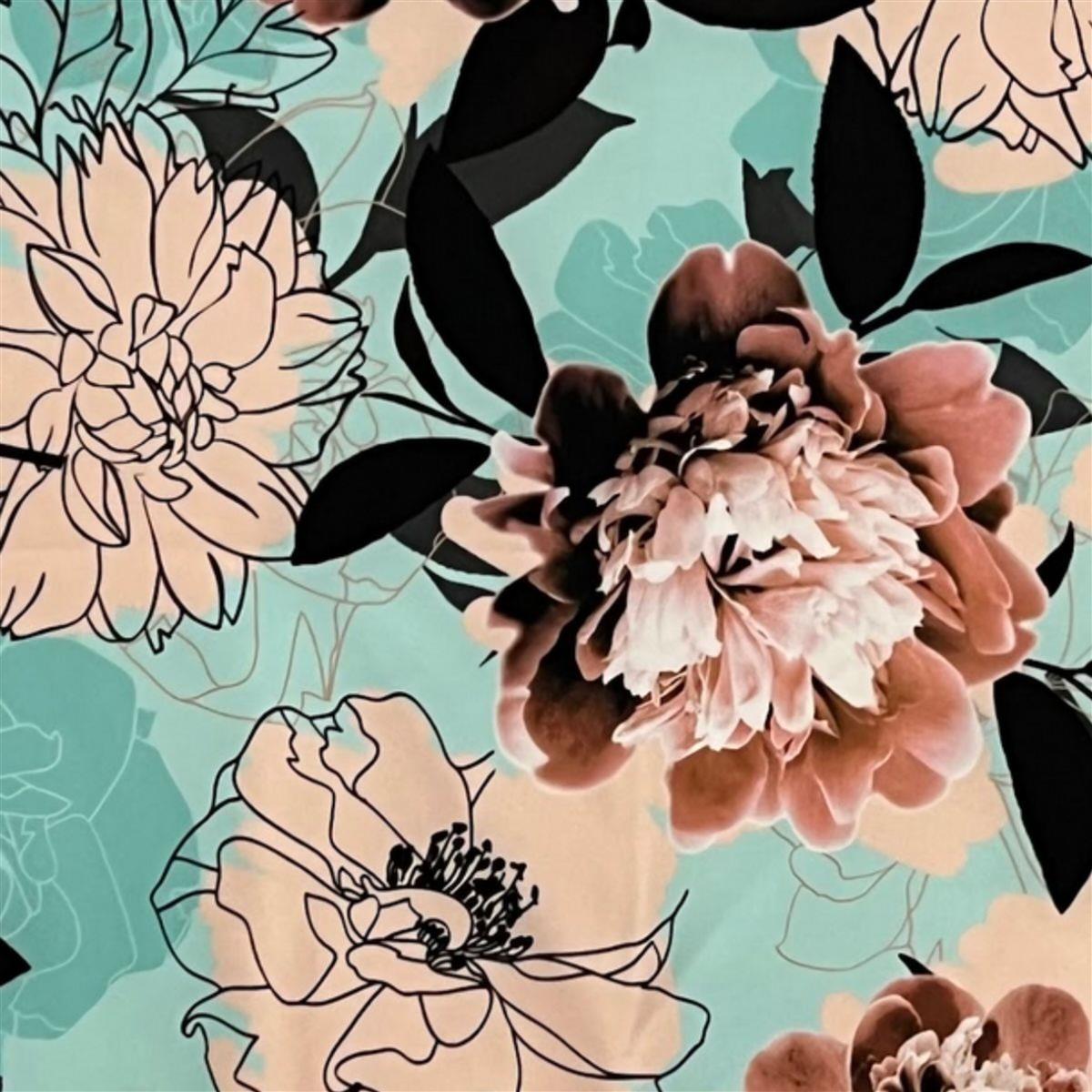 House of Alistair Peaches and Cream Scuba Fabric 1m (150cm wide ...