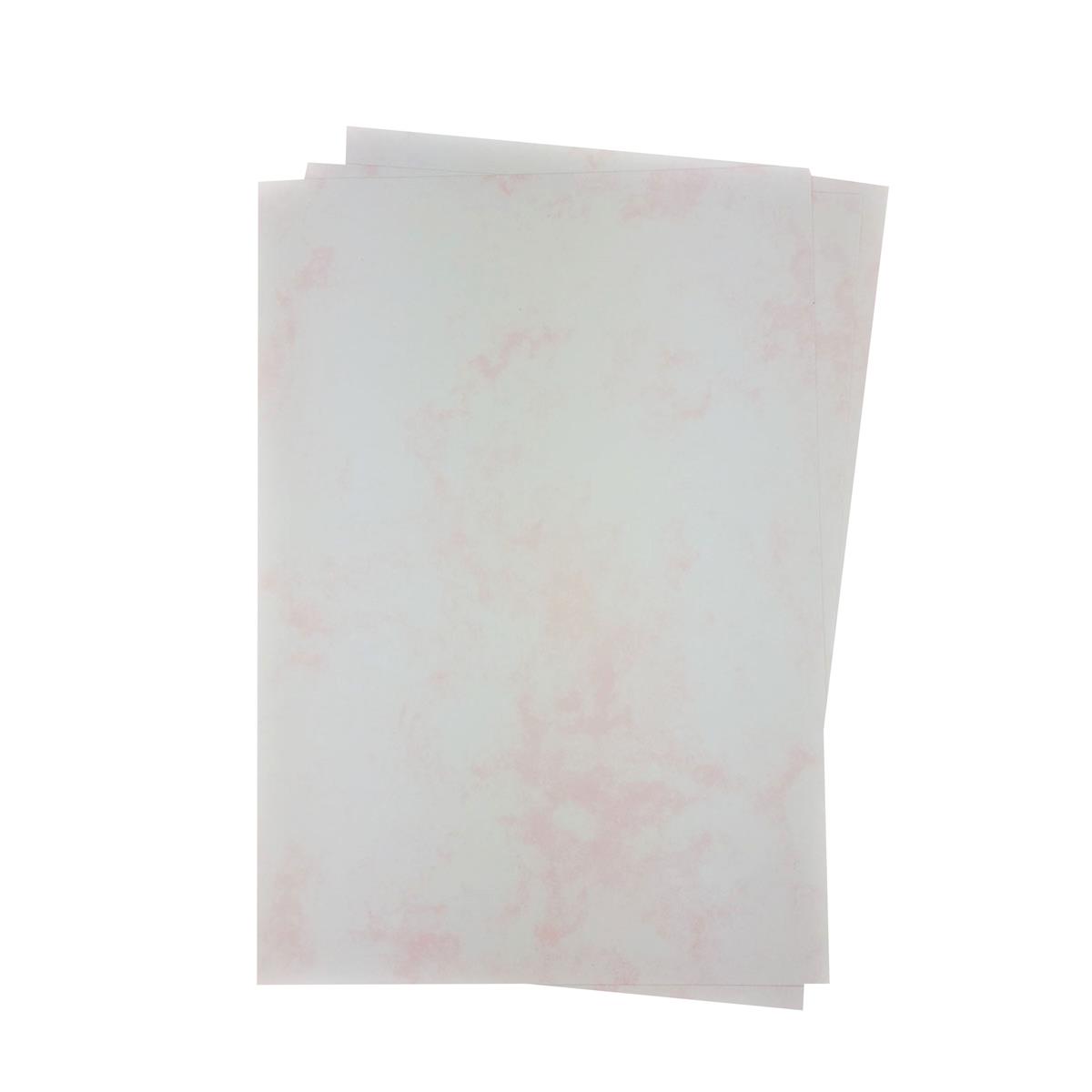 Marbelized Pink double sided A4 card pack - 215gsm - 25 Sheets | HobbyMaker