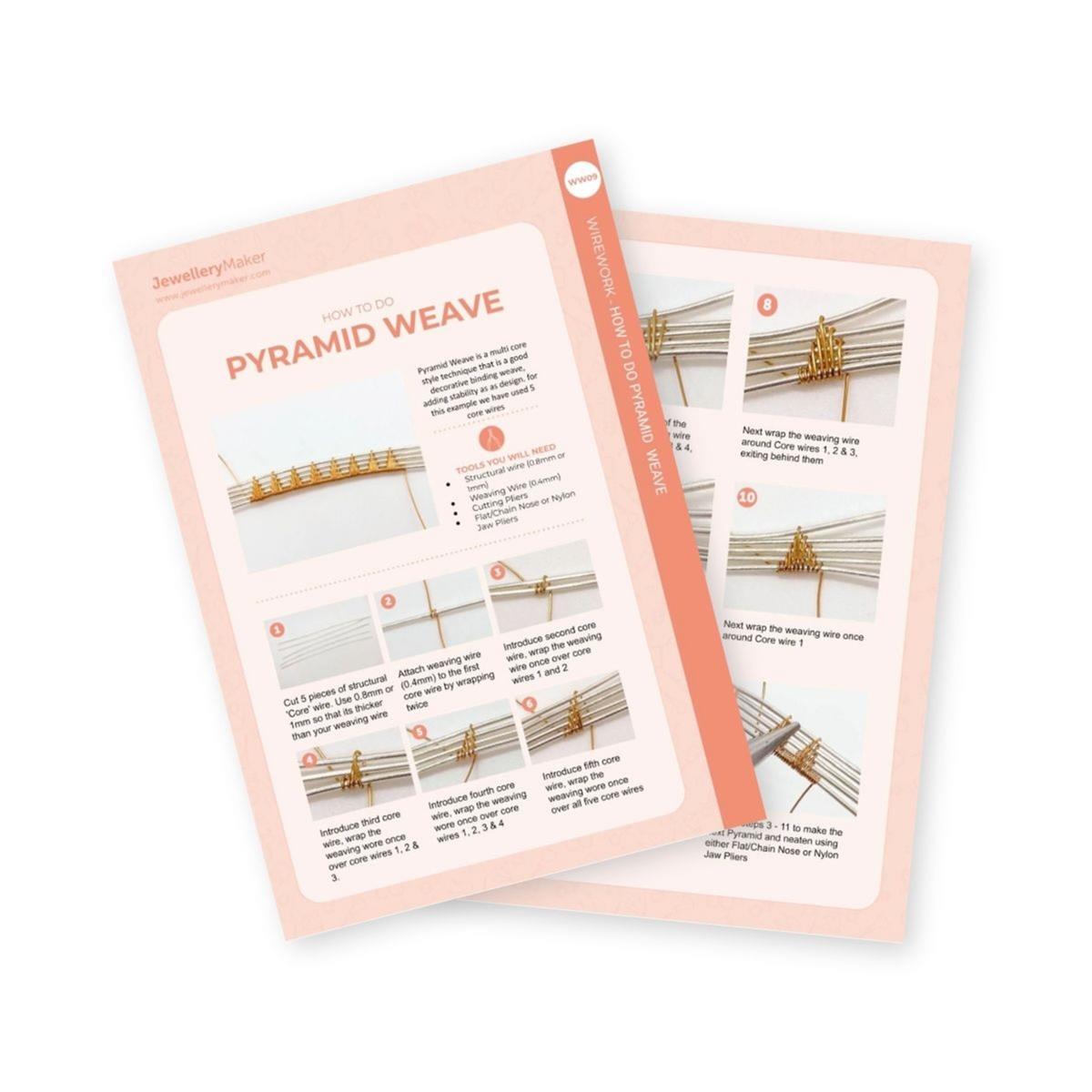 Introduction to Wirework: How to do a Pyramid Weave Downloadable PDF ...