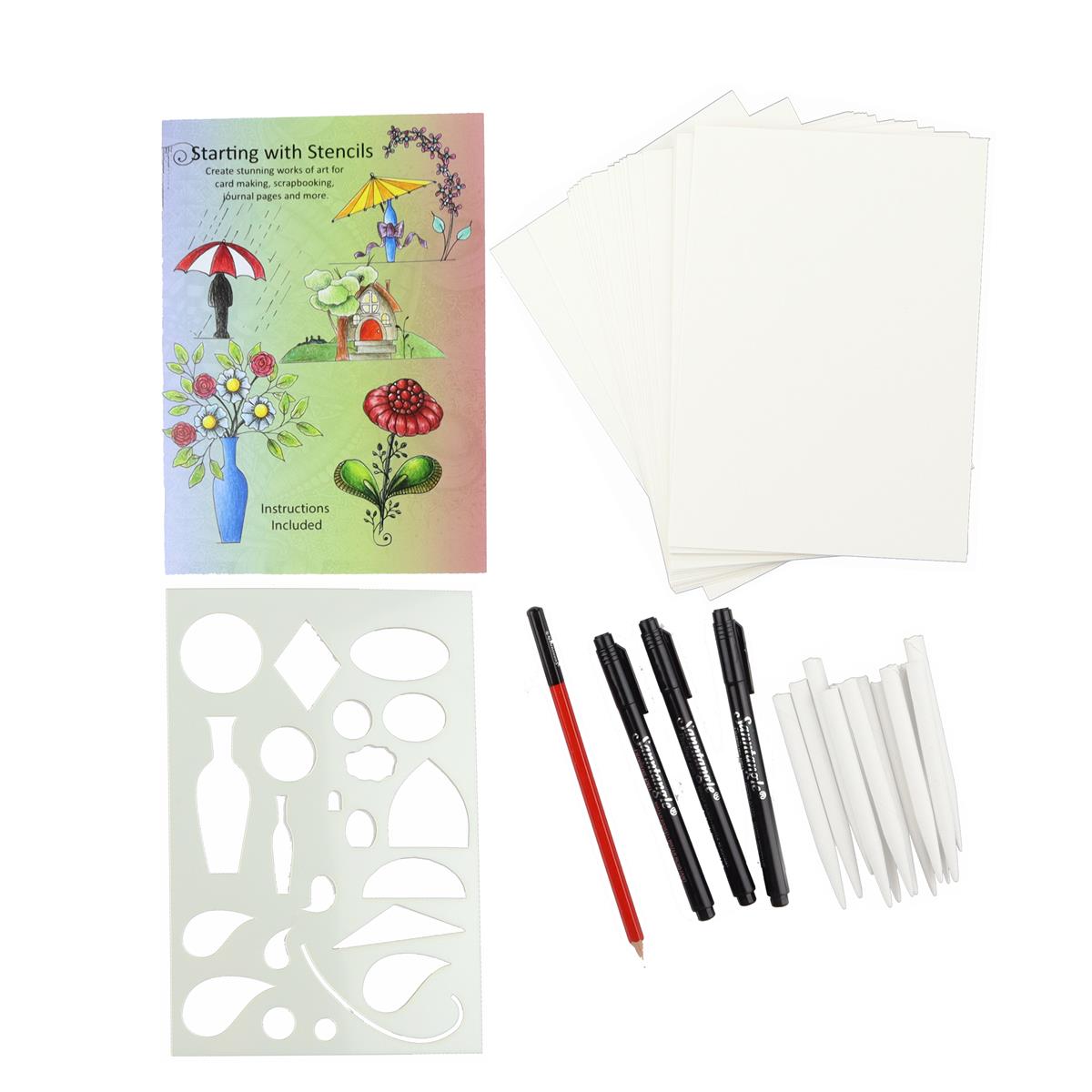 Getting started with stencils pack including all equipment | HobbyMaker