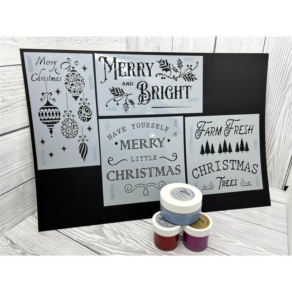 Glitzcraft - set of 4 stencils and paste kit | HobbyMaker