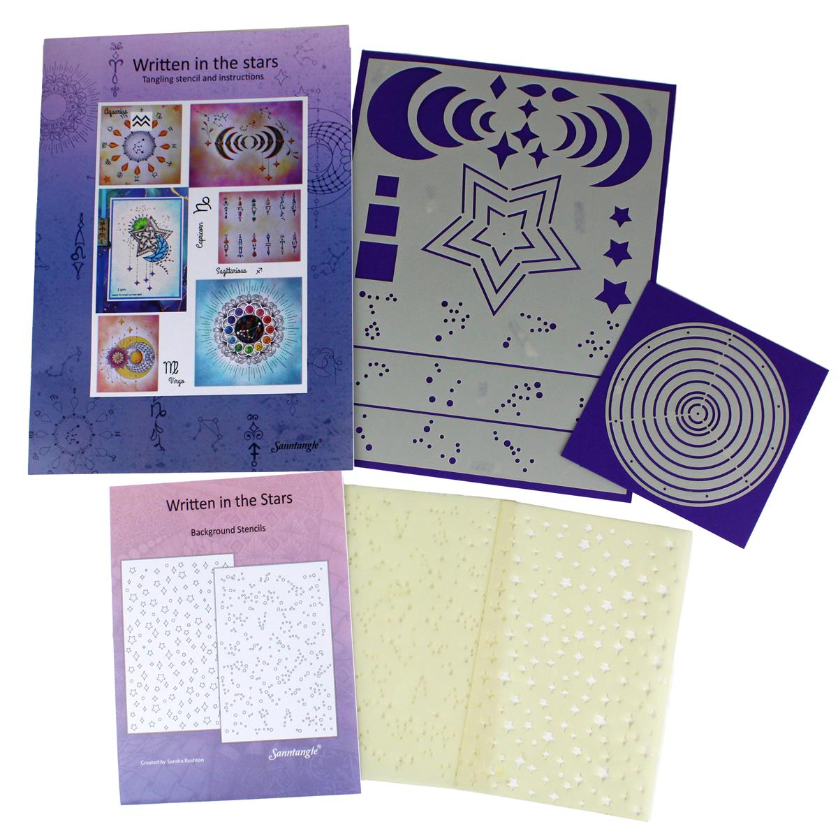Sanntangle - It's Written In The Stars Stencil and Background Bundle | HobbyMaker