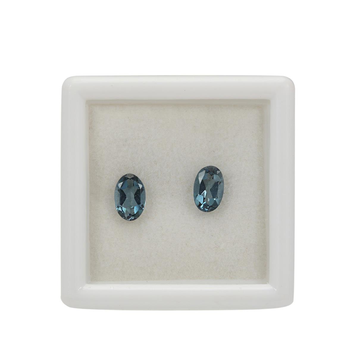 0.80cts London Blue Topaz Brilliant Oval Approx 6x4mm (Pack Of 2 ...