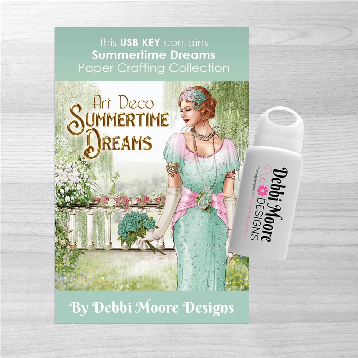 Debbi Moore Designs- Art Deco Summertime Dreams USB Key - Over 1500 ...