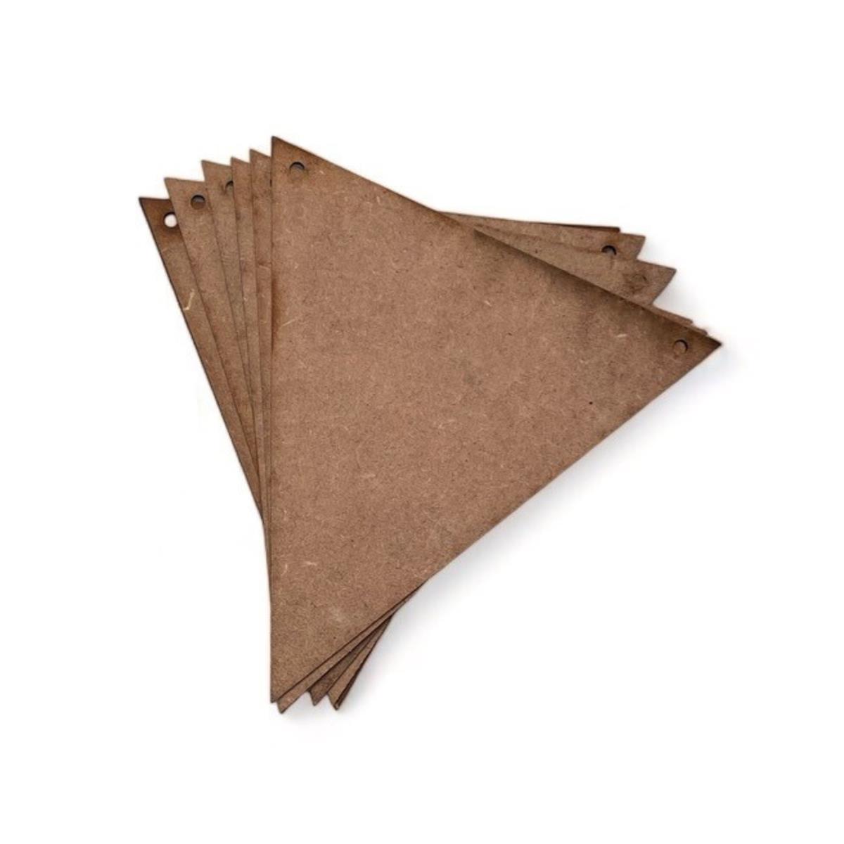 Large MDF Bunting - Triangle pack of 6 | HobbyMaker