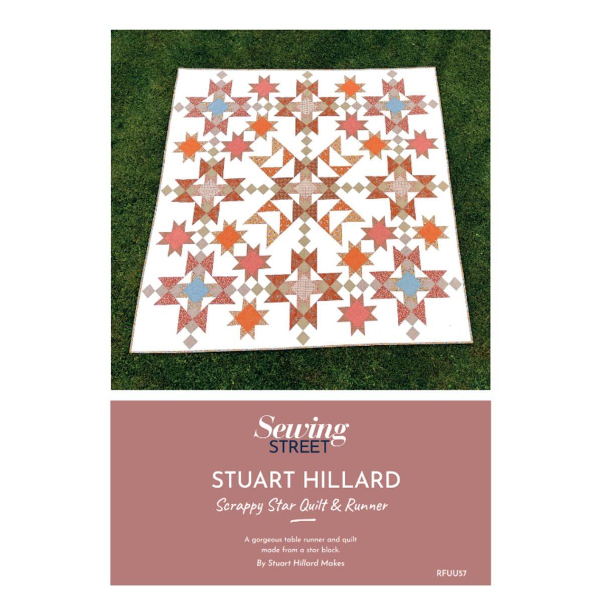 Stuart Hillard's Scrappy Star Quilt & Runner Instructions | SewingStreet