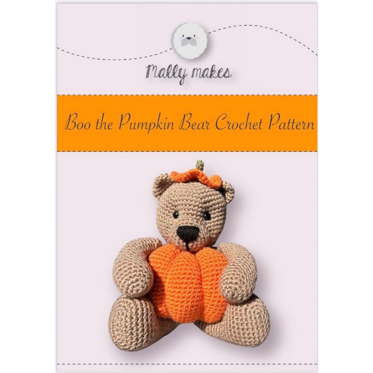 Mally Makes Boo the Pumpkin Bear Crochet Pattern Booklet | SewingStreet