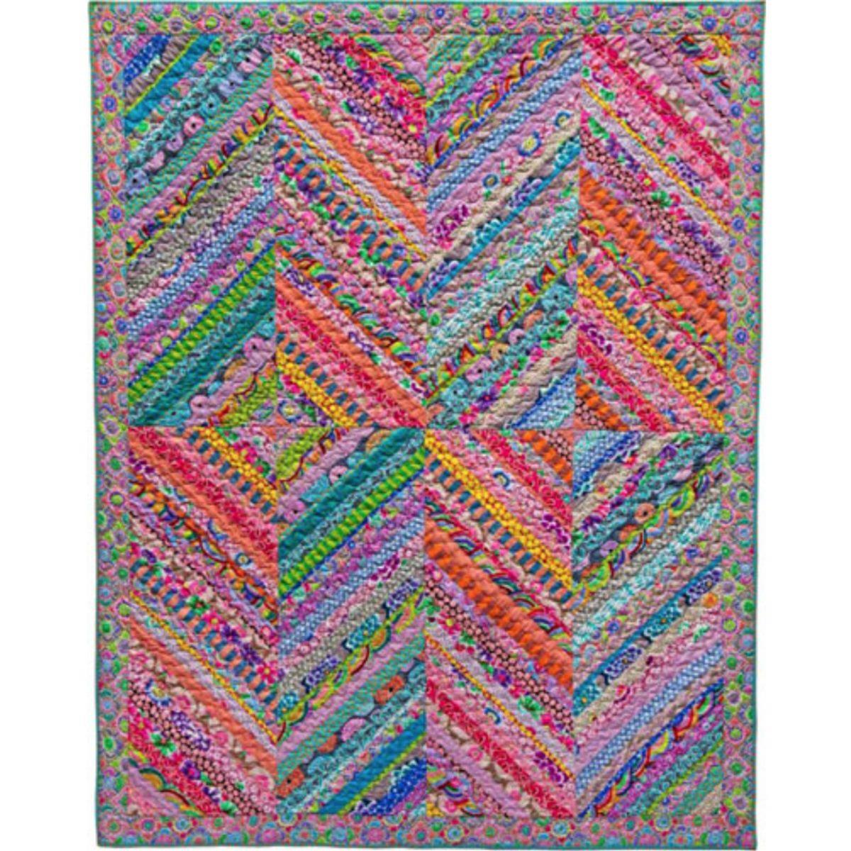 Kaffe Fassett Pastel Fiesta Quilt Kit 231 x 180cm | SewingStreet