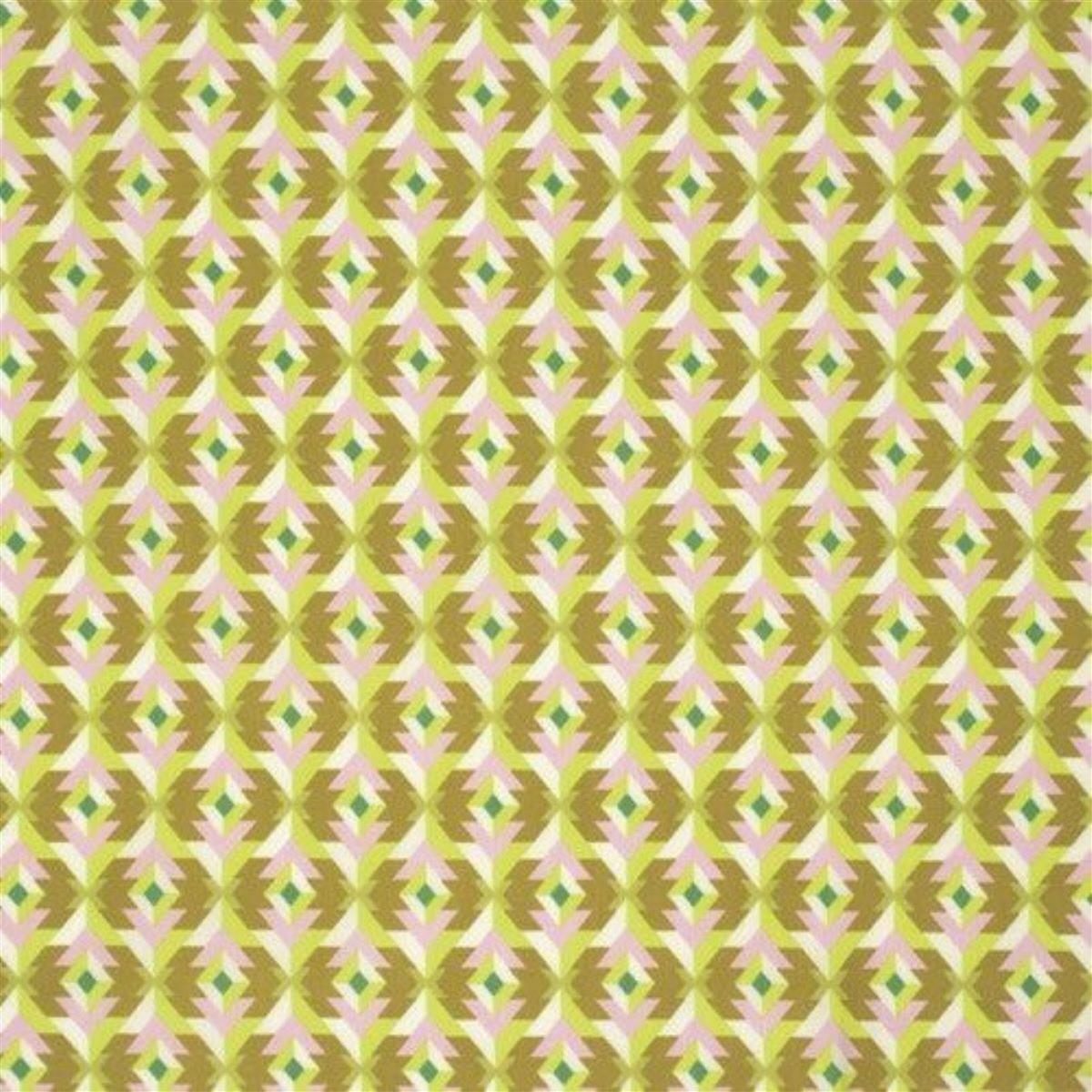 Heather Bailey Clementine Collection Wicker Ginger Fabric 0.5m ...